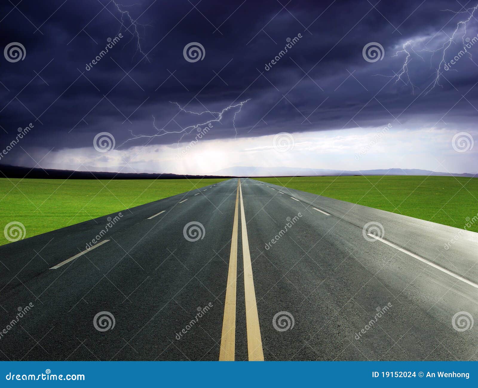 Highway Lightning stock photo. Image of auto, motion - 19152024