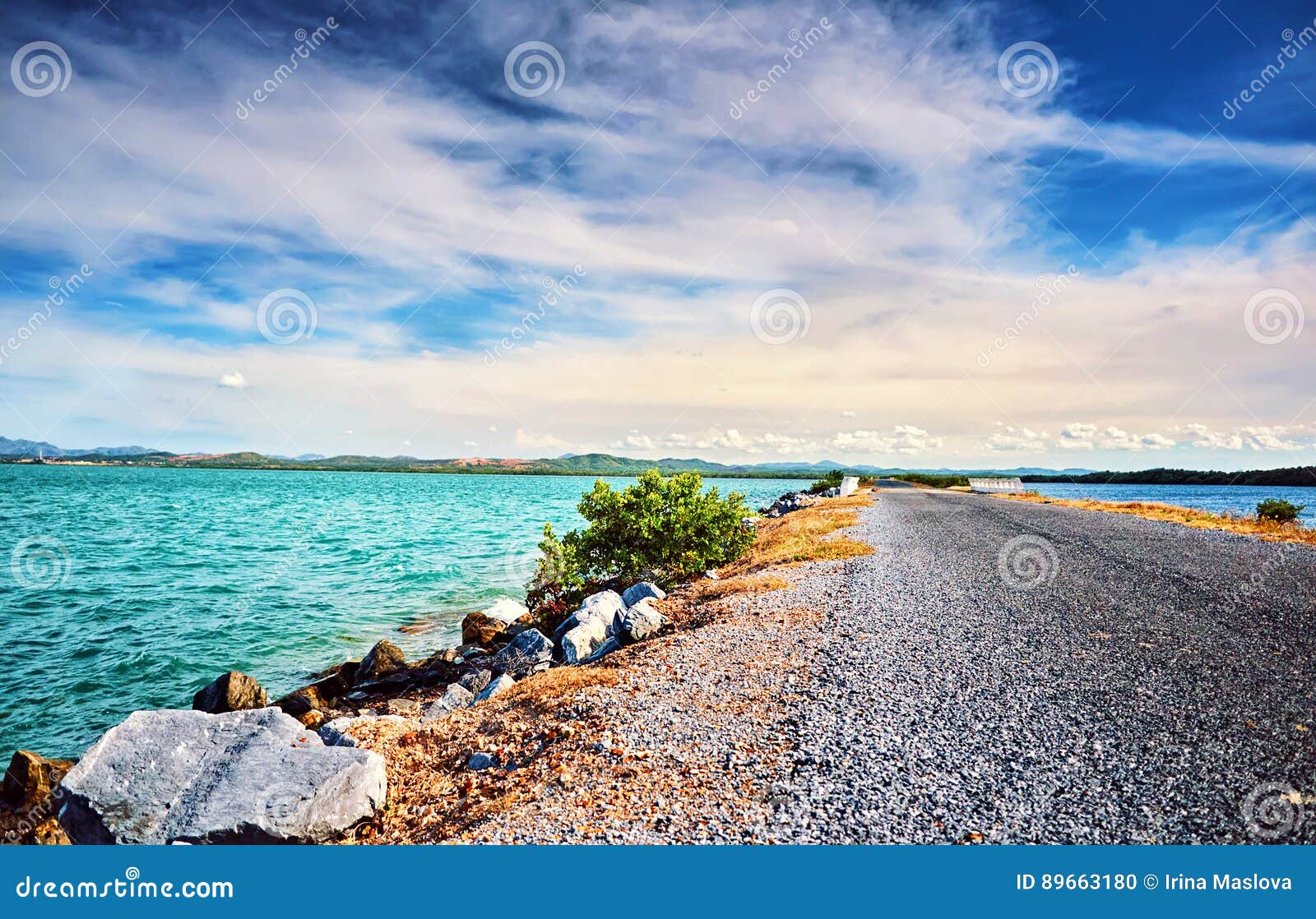 Highway Mexican Gulf Cuba Atlantic Ocean Sea Stock Photo - Image of ...