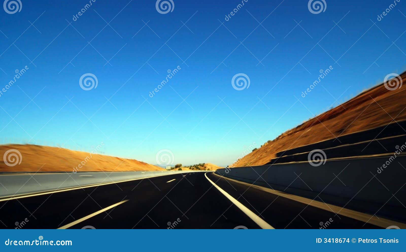 Highway motion stock photo. Image of dark, lanes, driving - 3418674