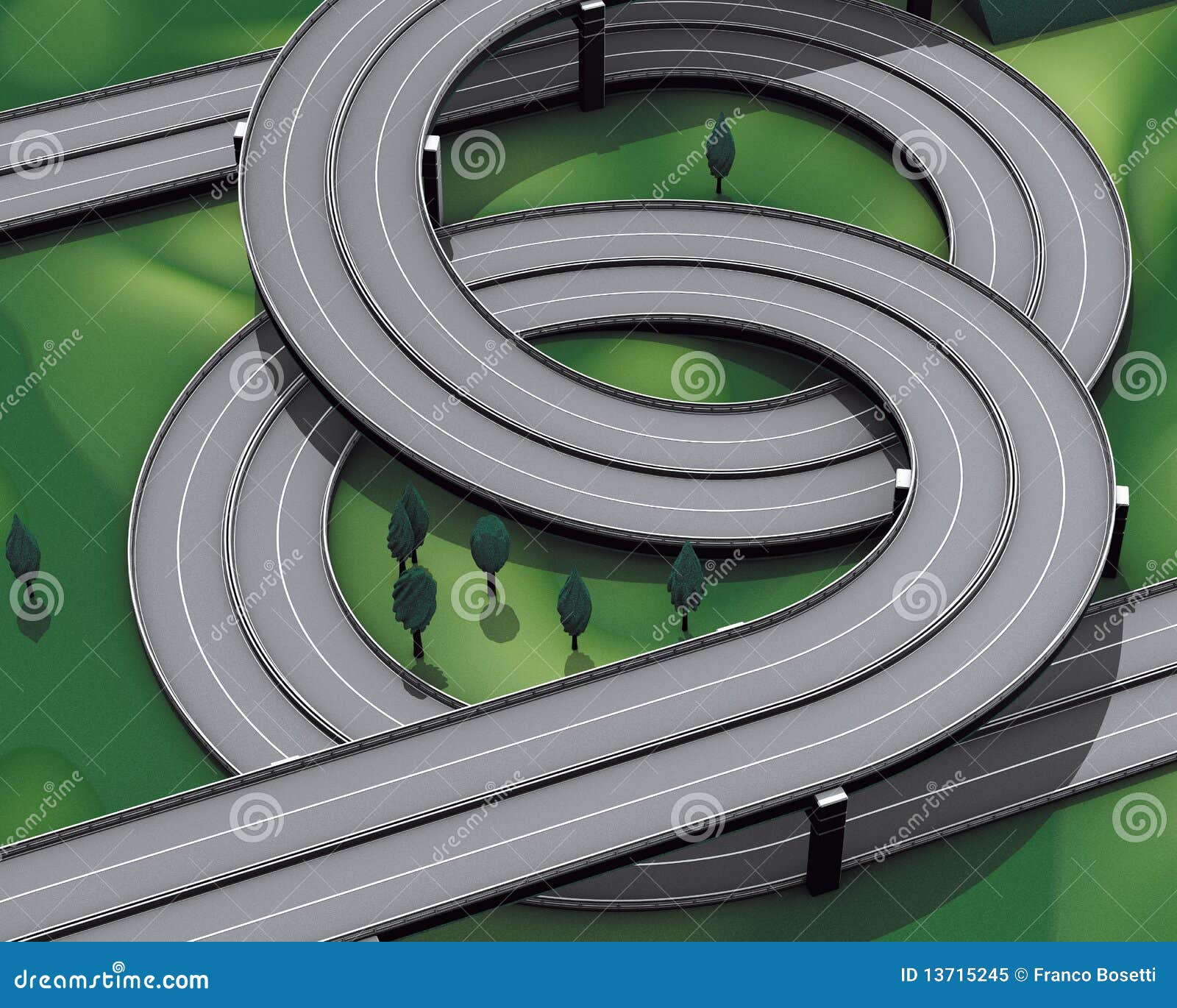 Highway motorway junction stock illustration. Illustration of motorway ...