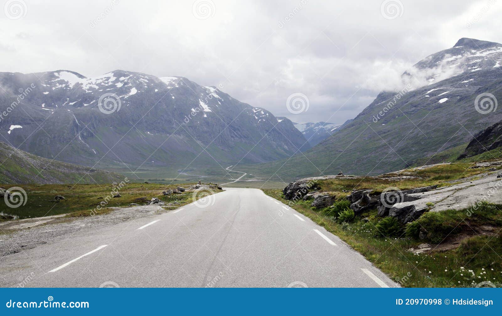 Highway through mountains stock photo. Image of background - 20970998