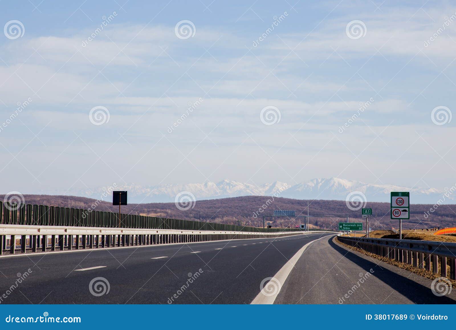 Highway near Sibiu Romania stock image. Image of driving - 38017689