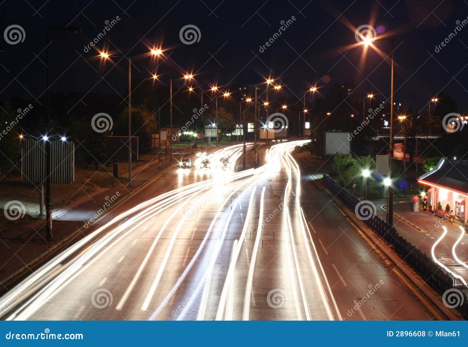 Highway In The Night Picture. Image: 2896608