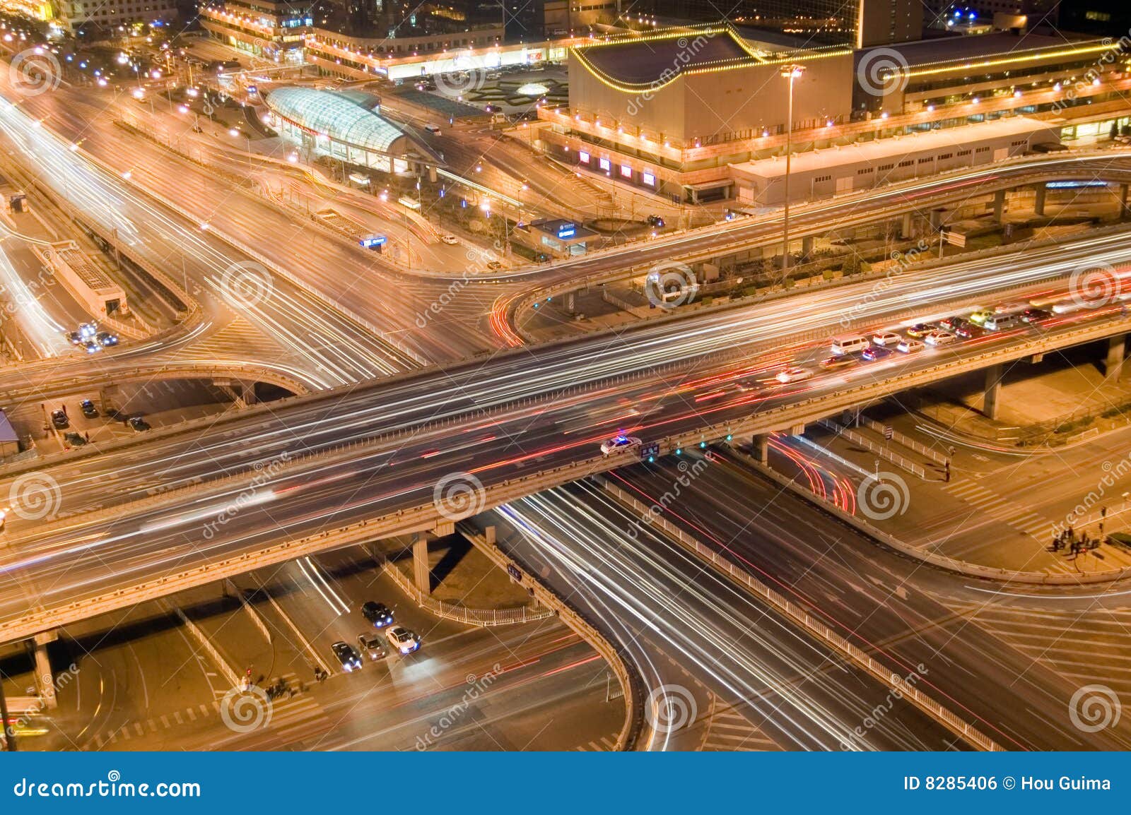 Highway at Night stock photo. Image of auto, freeway, journey - 8285406