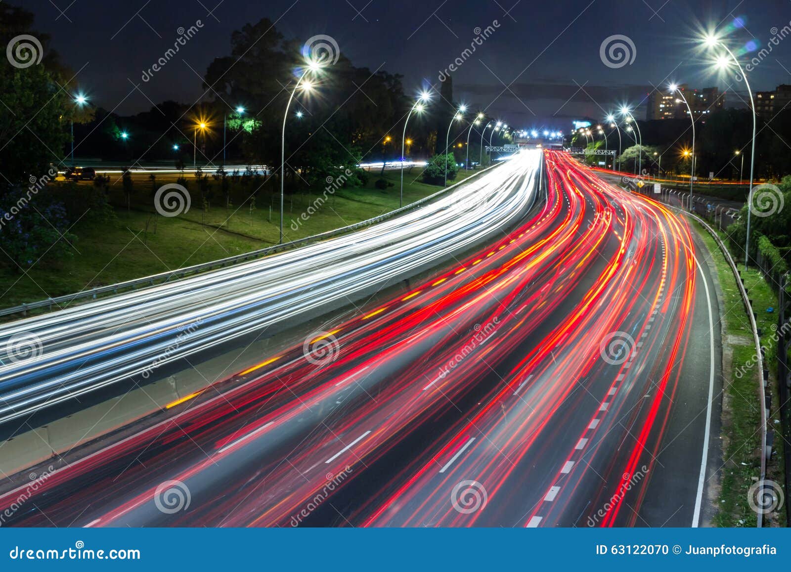 Highway night curve stock photo. Image of curve, highway - 63122070
