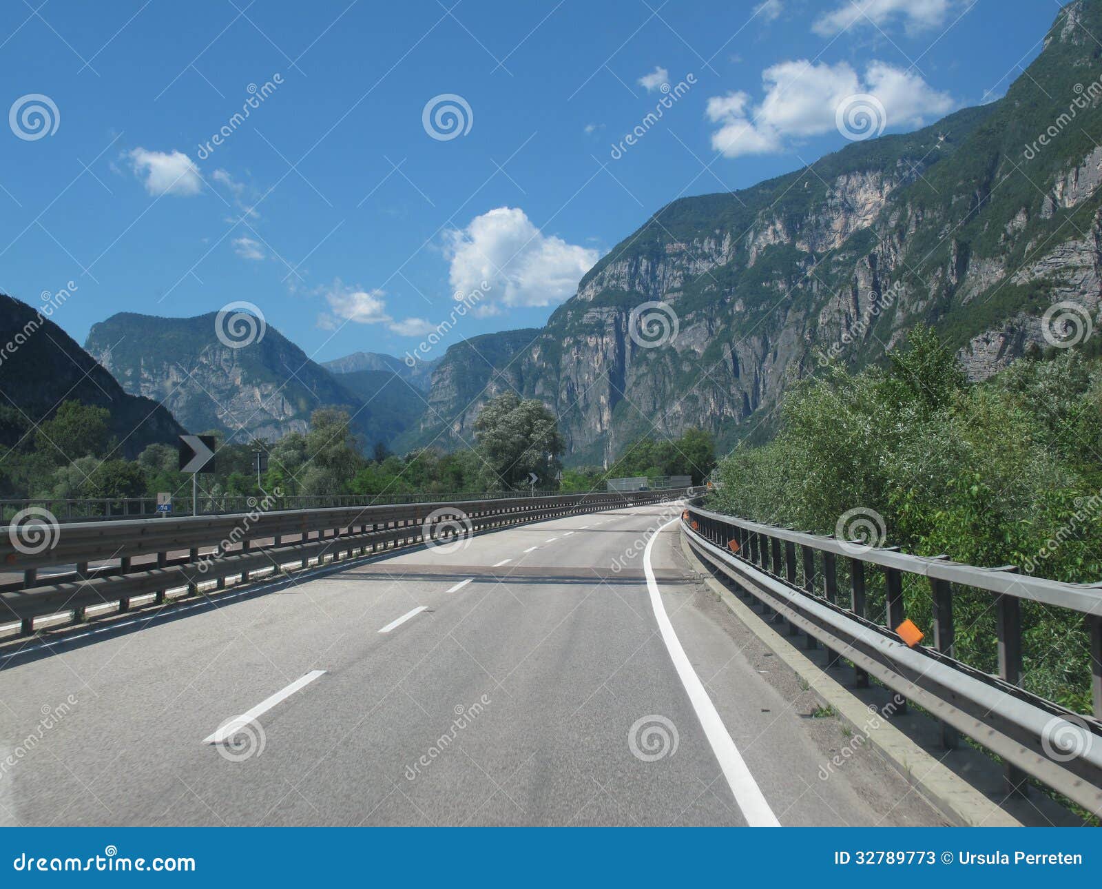 Highway in North Italy stock image. Image of street, north - 32789773