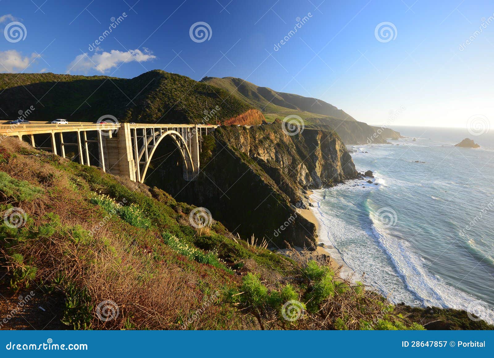 Highway one bidge stock image. Image of coast, historic - 28647857