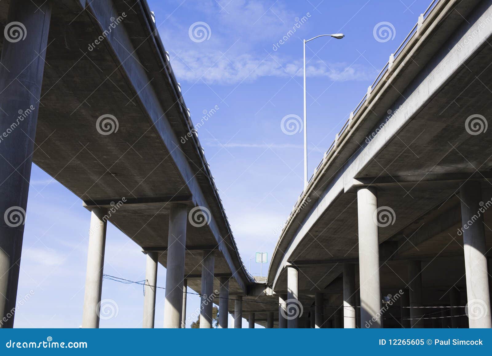 Highway Overpass stock image. Image of detail, perspective - 12265605