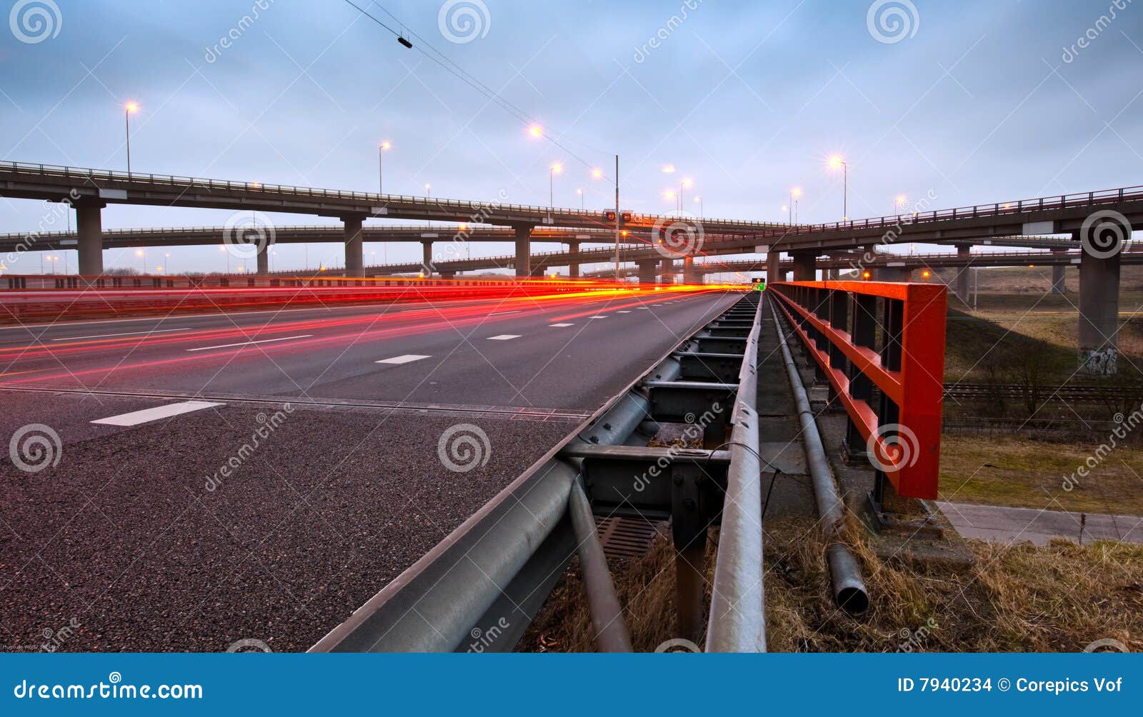 Highway Overpass stock photo. Image of junction, lanes - 7940234