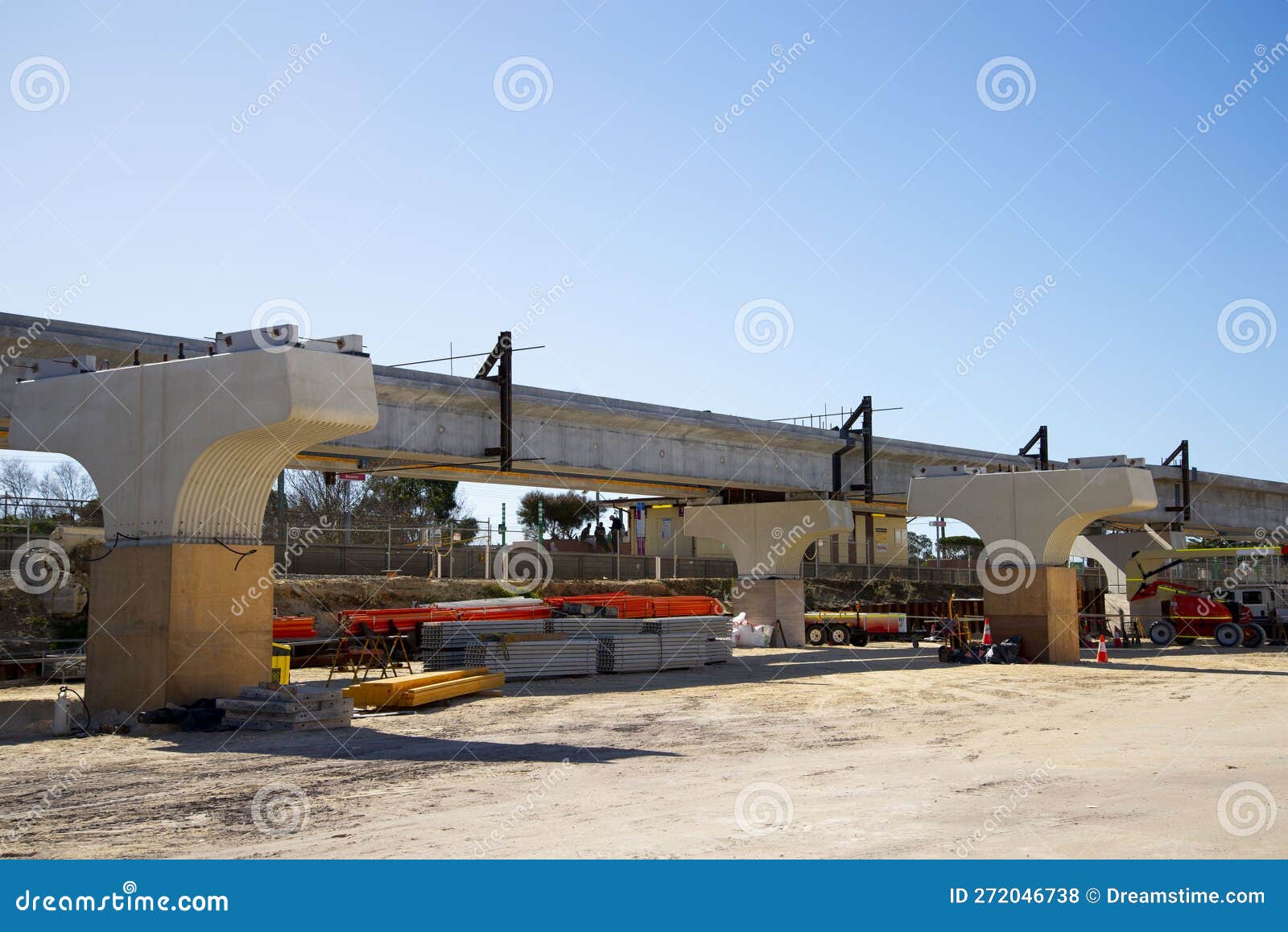 Highway Overpass editorial stock photo. Image of blue - 272046738