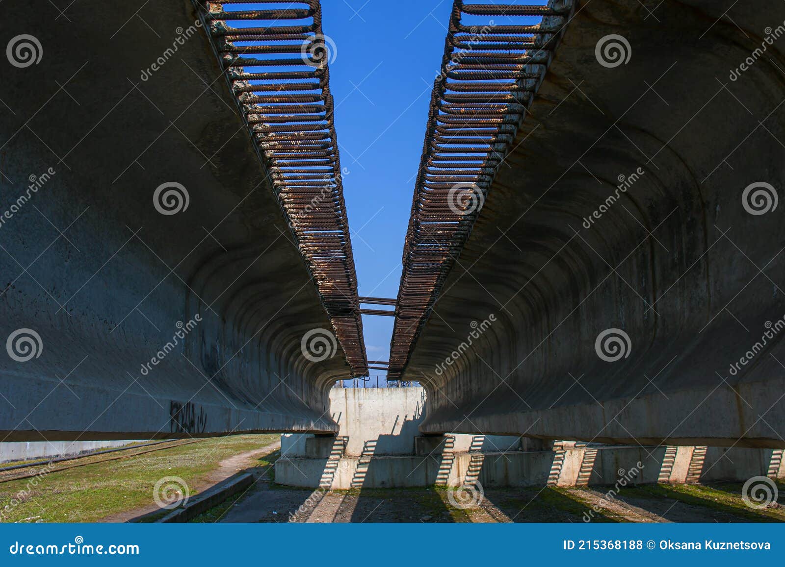 Site of Under Construction Viaduct Stock Photo - Image of traffic ...