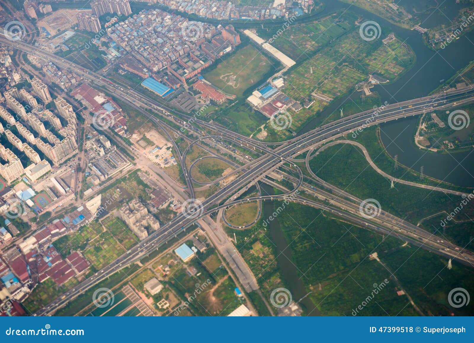 Highway Overpass Intersection Stock Photo - Image of cityscape ...