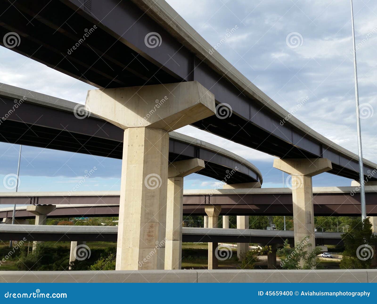 Highway Overpasses editorial image. Image of traffic - 45659400