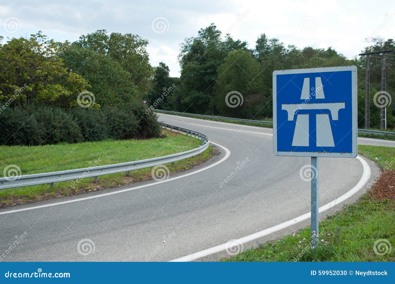 A Highway Off Ramp Construction In Progress. Reinforcing Bar Metal Of ...