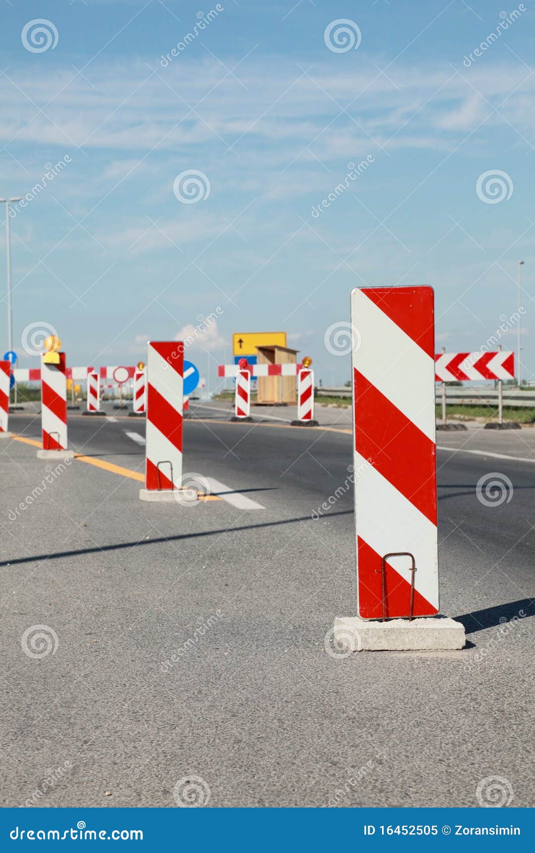Highway in reconstruction stock image. Image of roadwork - 16452505