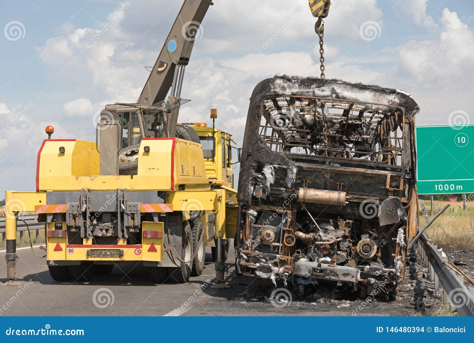 Highway Recovery stock photo. Image of traffic, accident - 146480394
