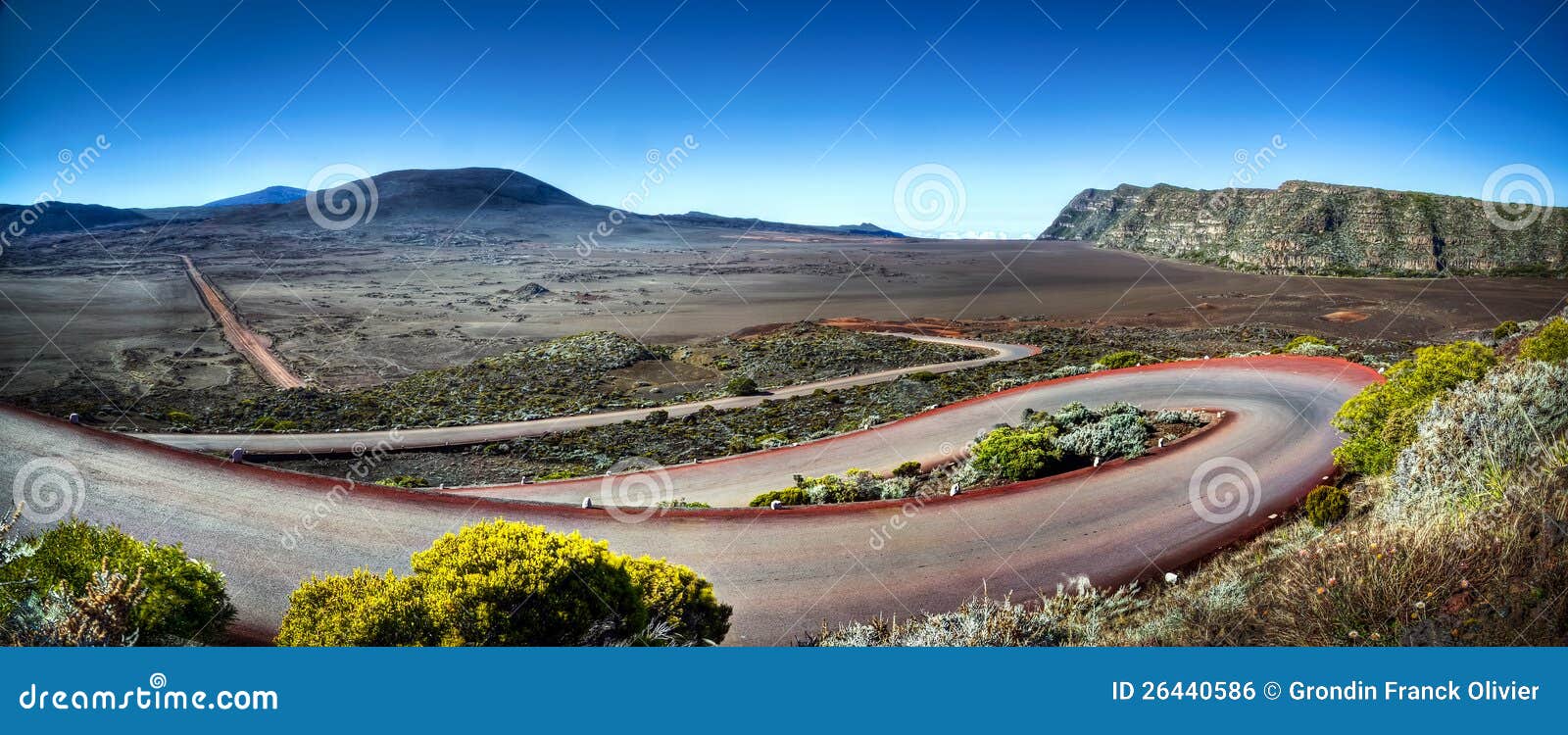 Highway on Reunion Island stock photo. Image of sables - 26440586