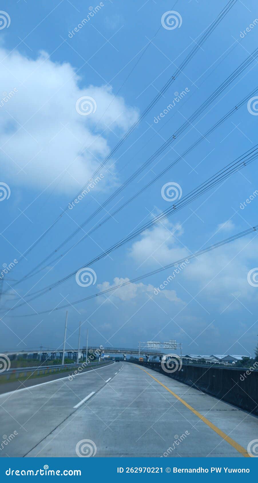 Highway Road with Clear Sky View Stock Image - Image of lighting ...