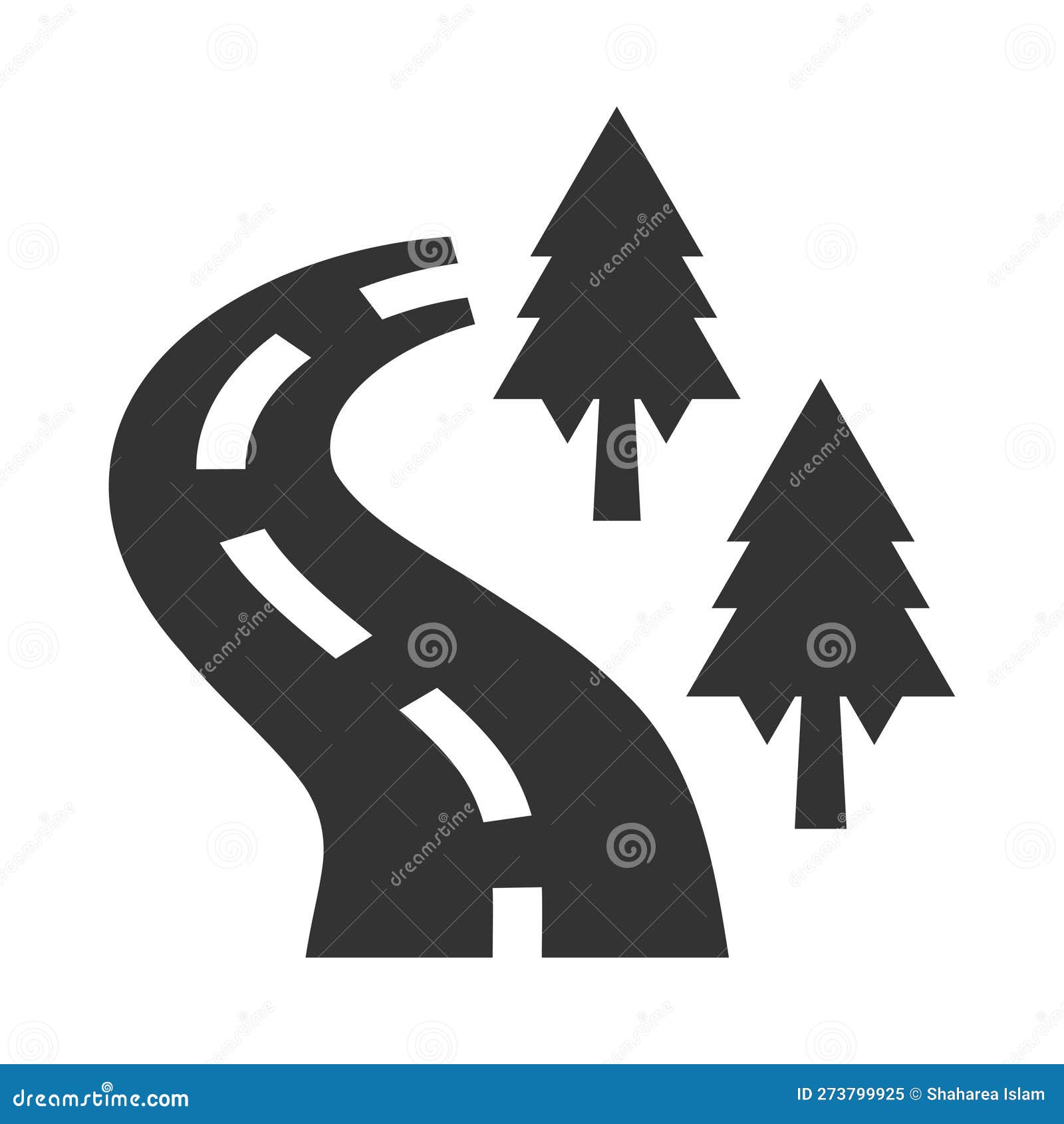 Highway road icon stock vector. Illustration of location - 273799925