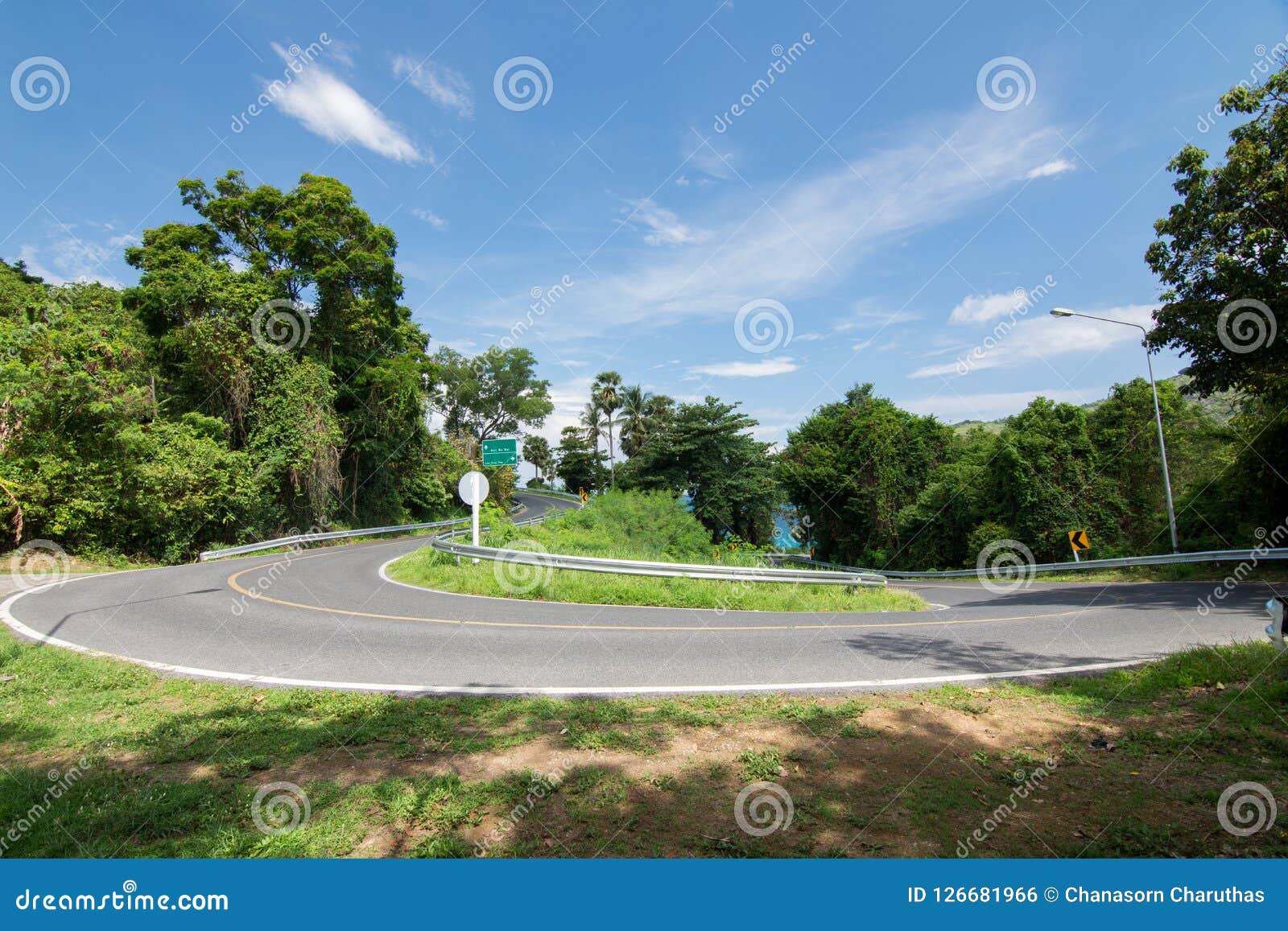 Highway, Road Route, White Lines, Guide Post Stock Photo - Image of ...