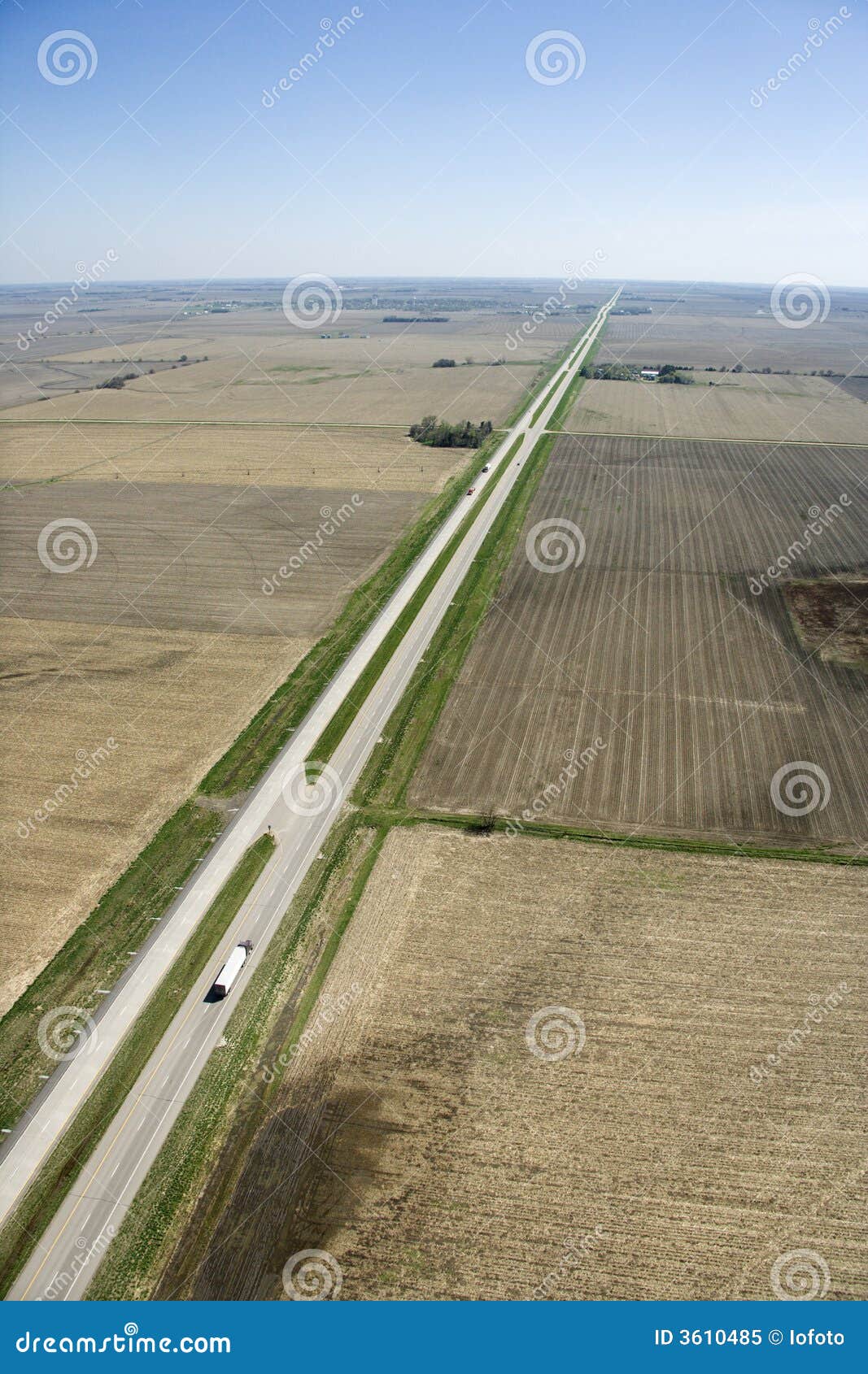Highway in rural USA. stock image. Image of farming, outdoors - 3610485