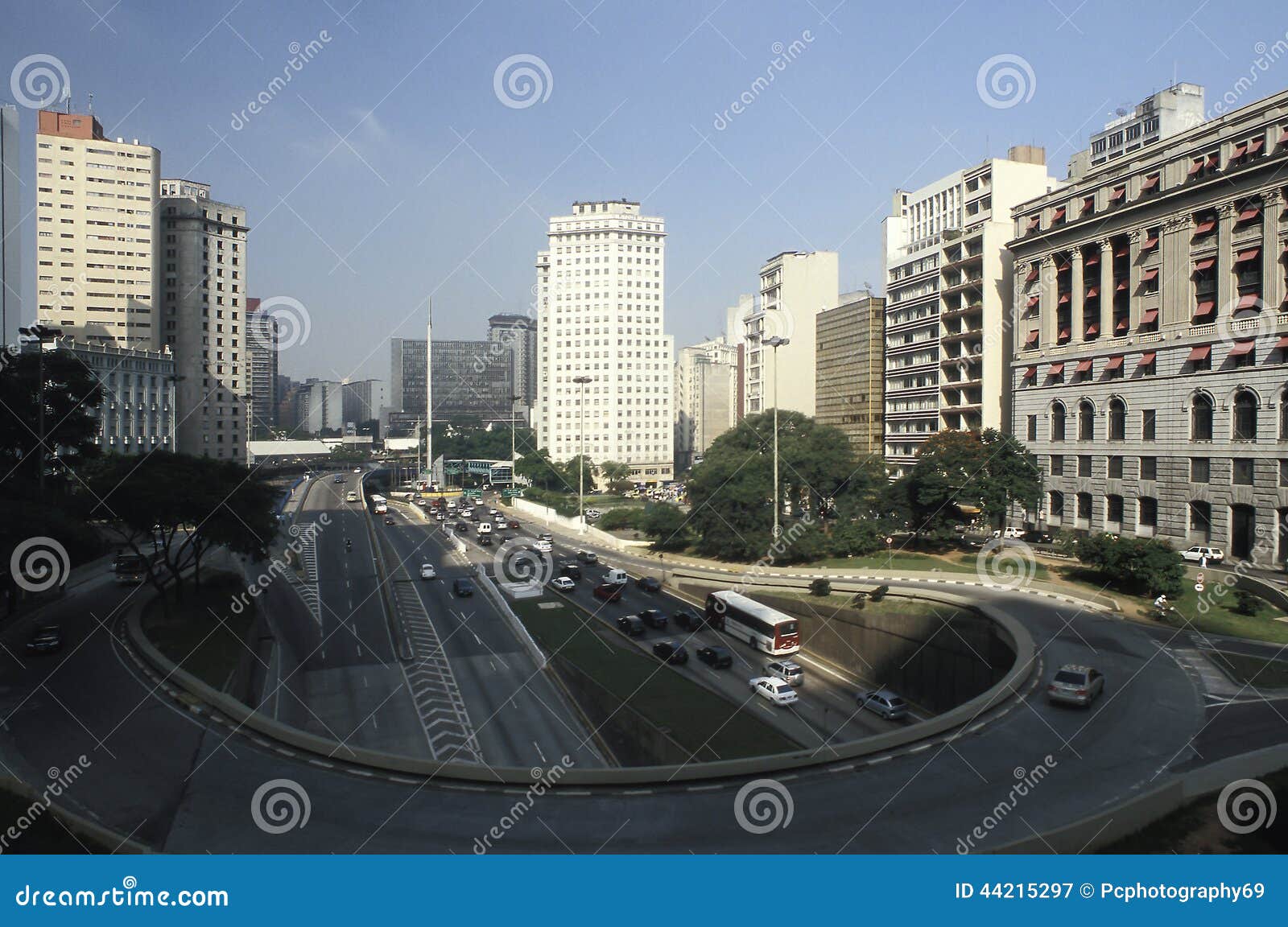 Highway in Sao Paulo, Brazil. Editorial Photography - Image of city ...