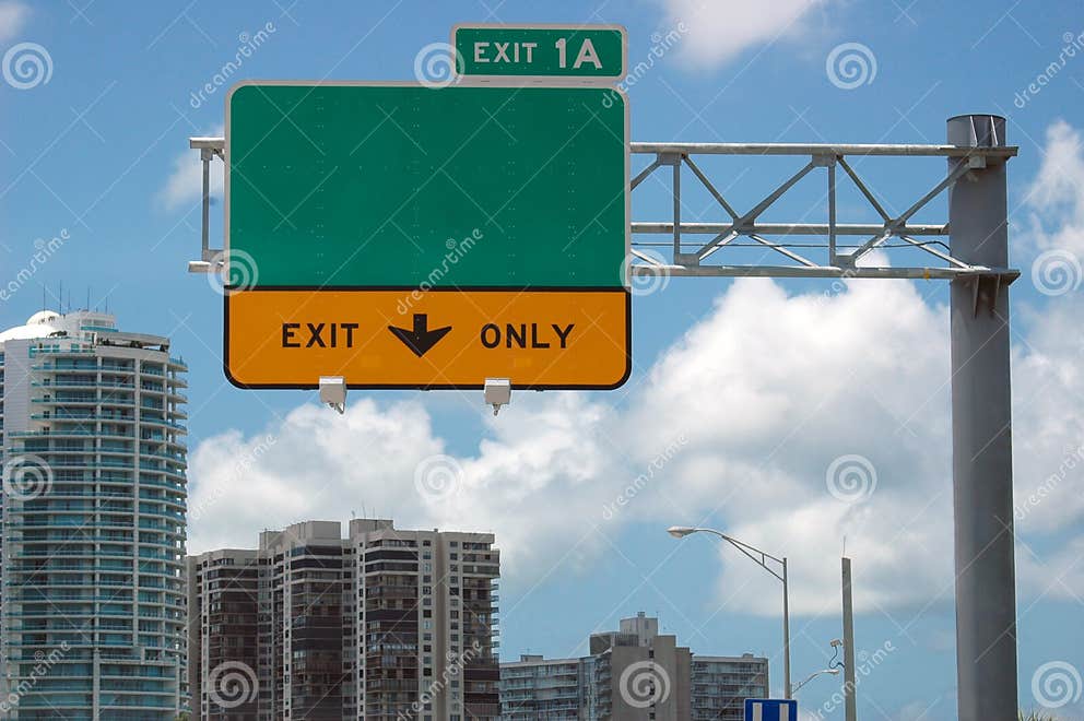 Highway sign stock image. Image of directional, mounted - 1069347