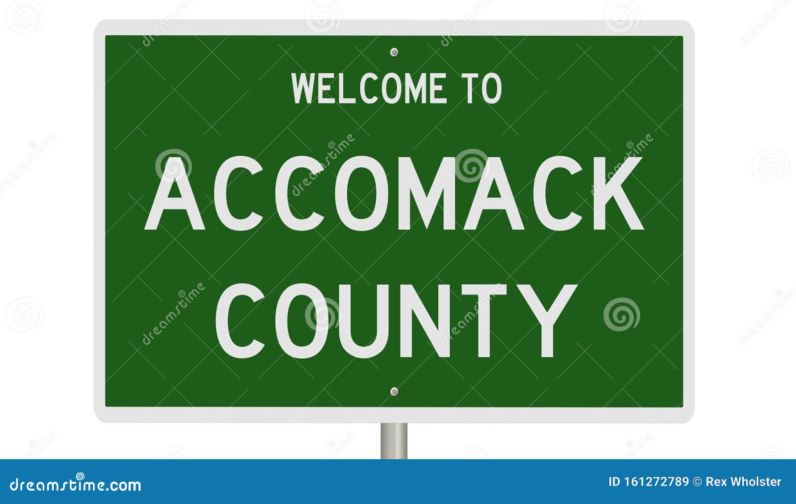 Highway Sign for Accomack County Stock Image - Image of county ...