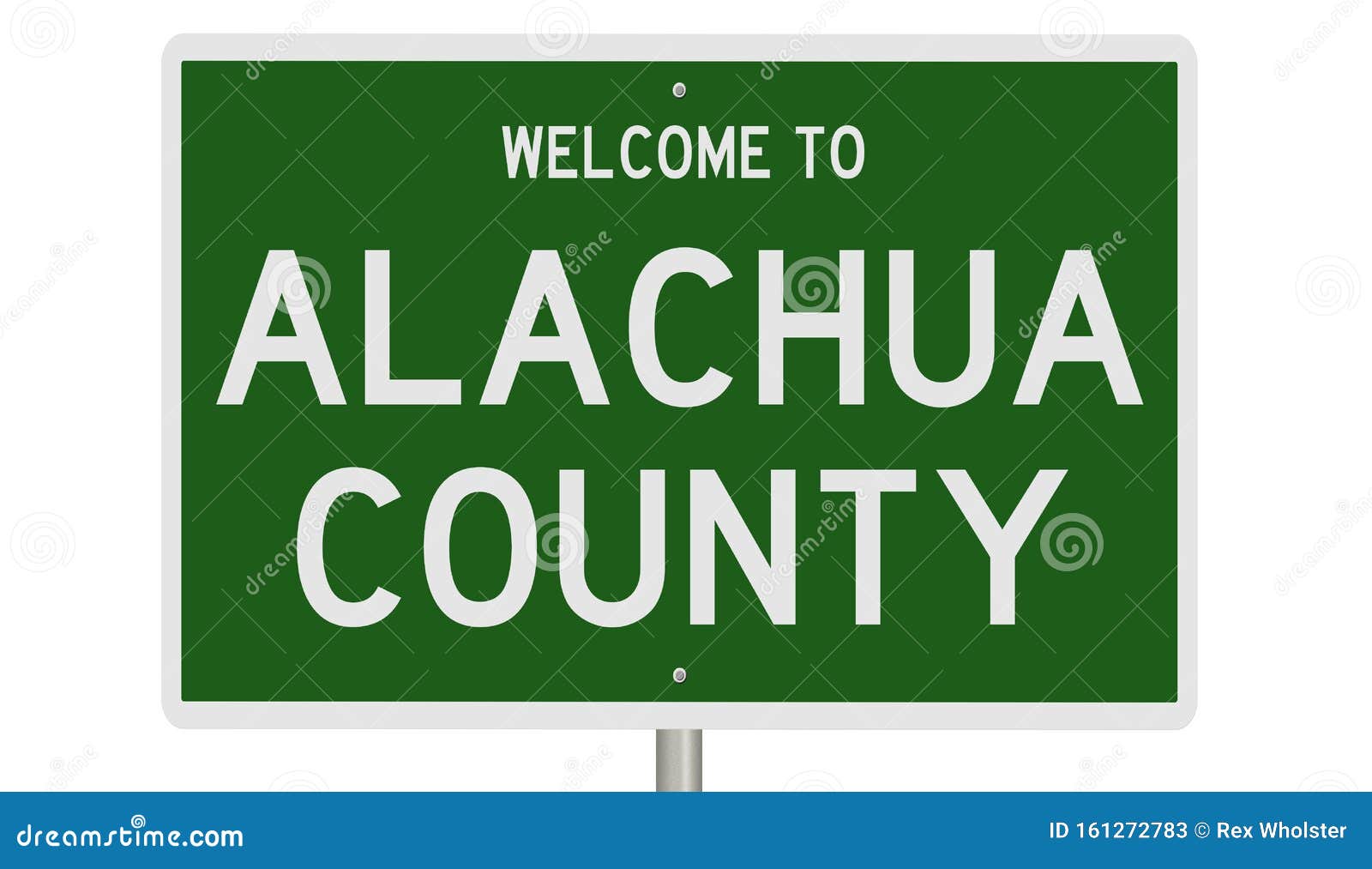 Highway Sign for Alachua County Stock Image - Image of place, road ...