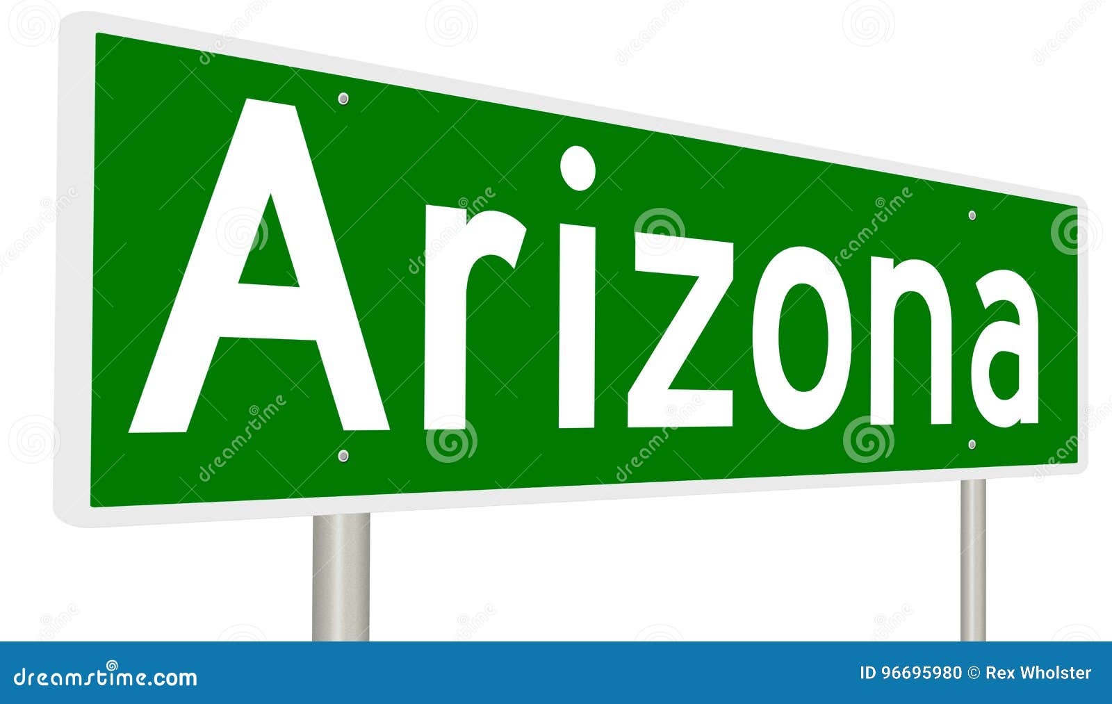 Highway sign for Arizona stock illustration. Illustration of freeway ...