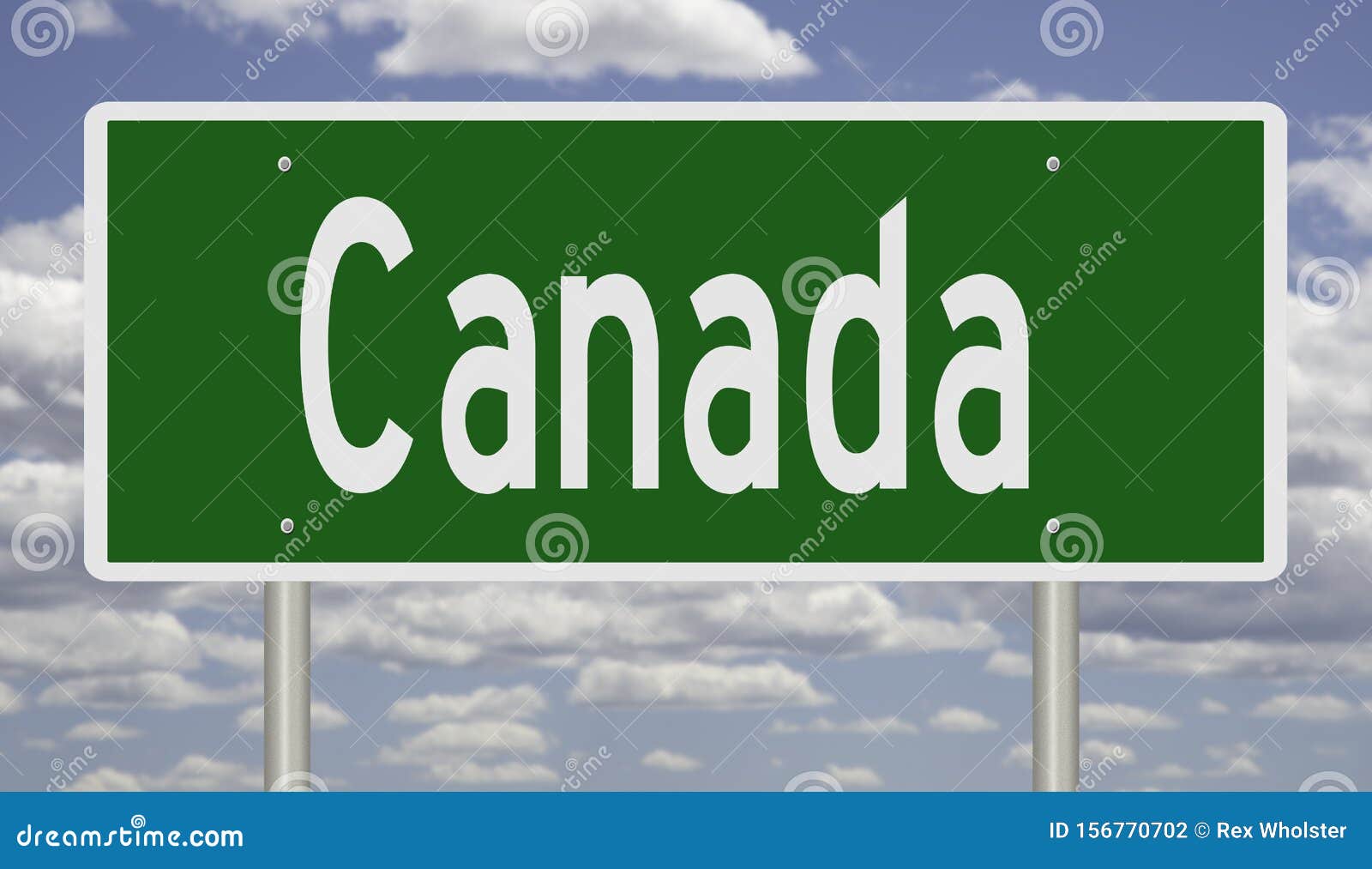 Highway sign for Canada stock illustration. Illustration of highway ...