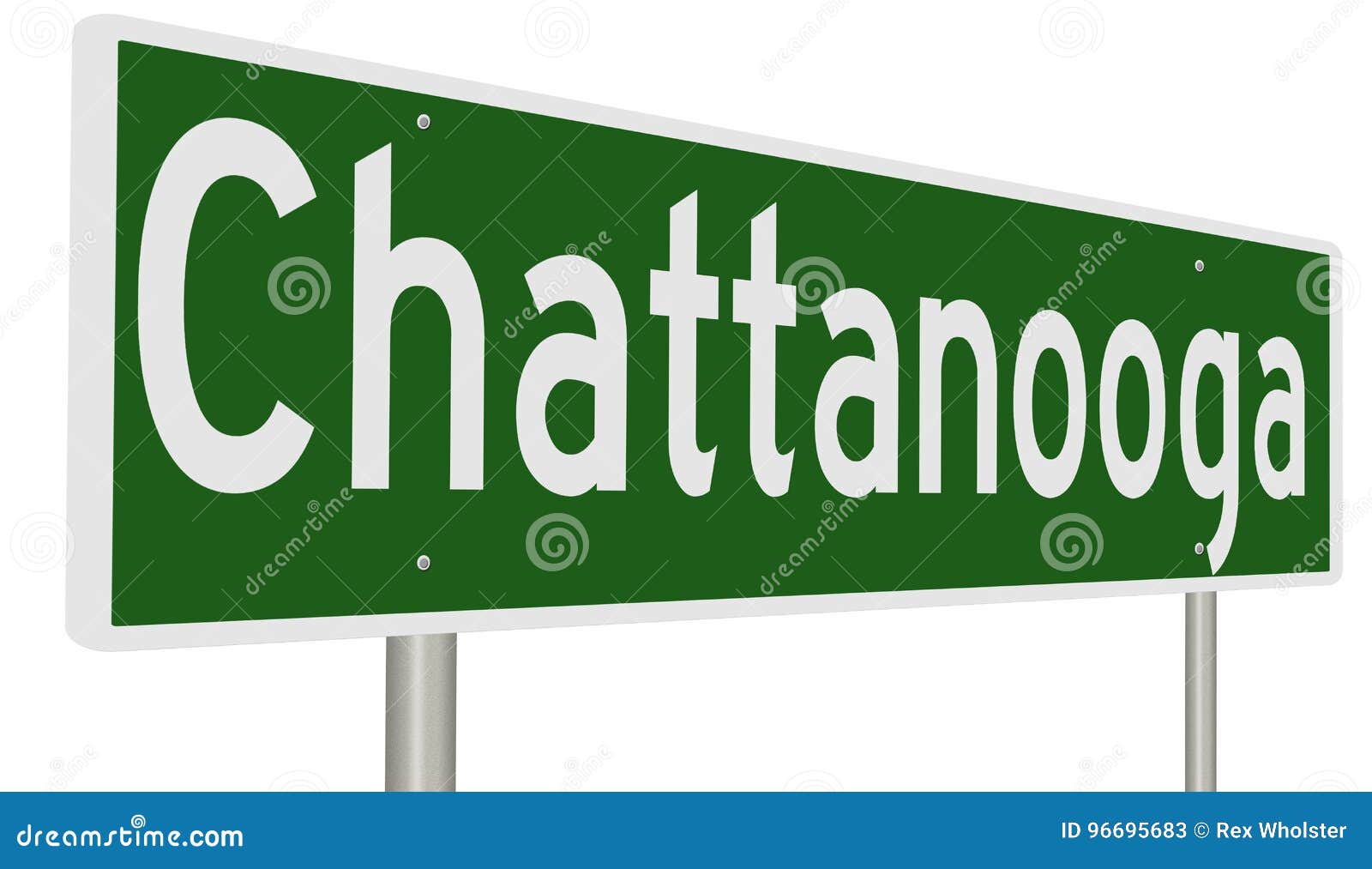 Chattanooga Road Sign Showing Population And Elevation Stock Photo ...