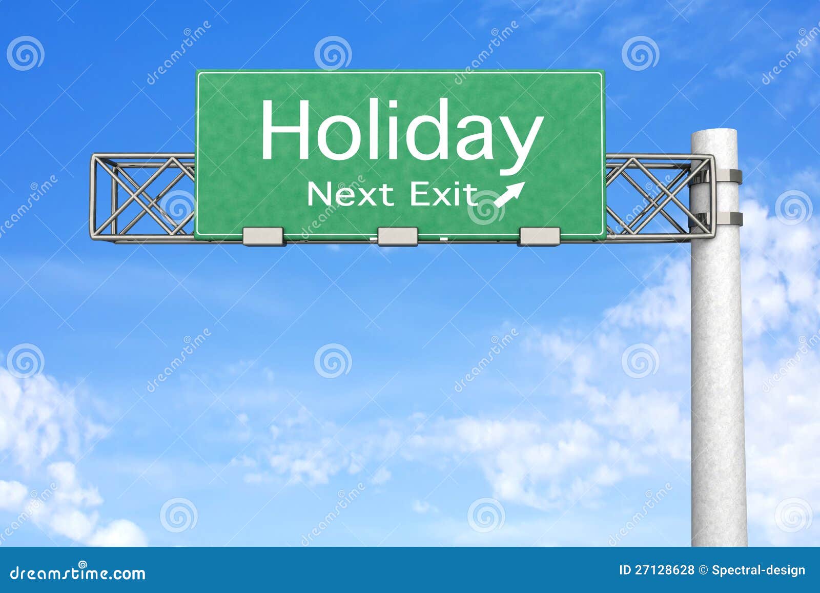 Highway Sign - Holiday stock illustration. Illustration of holiday ...