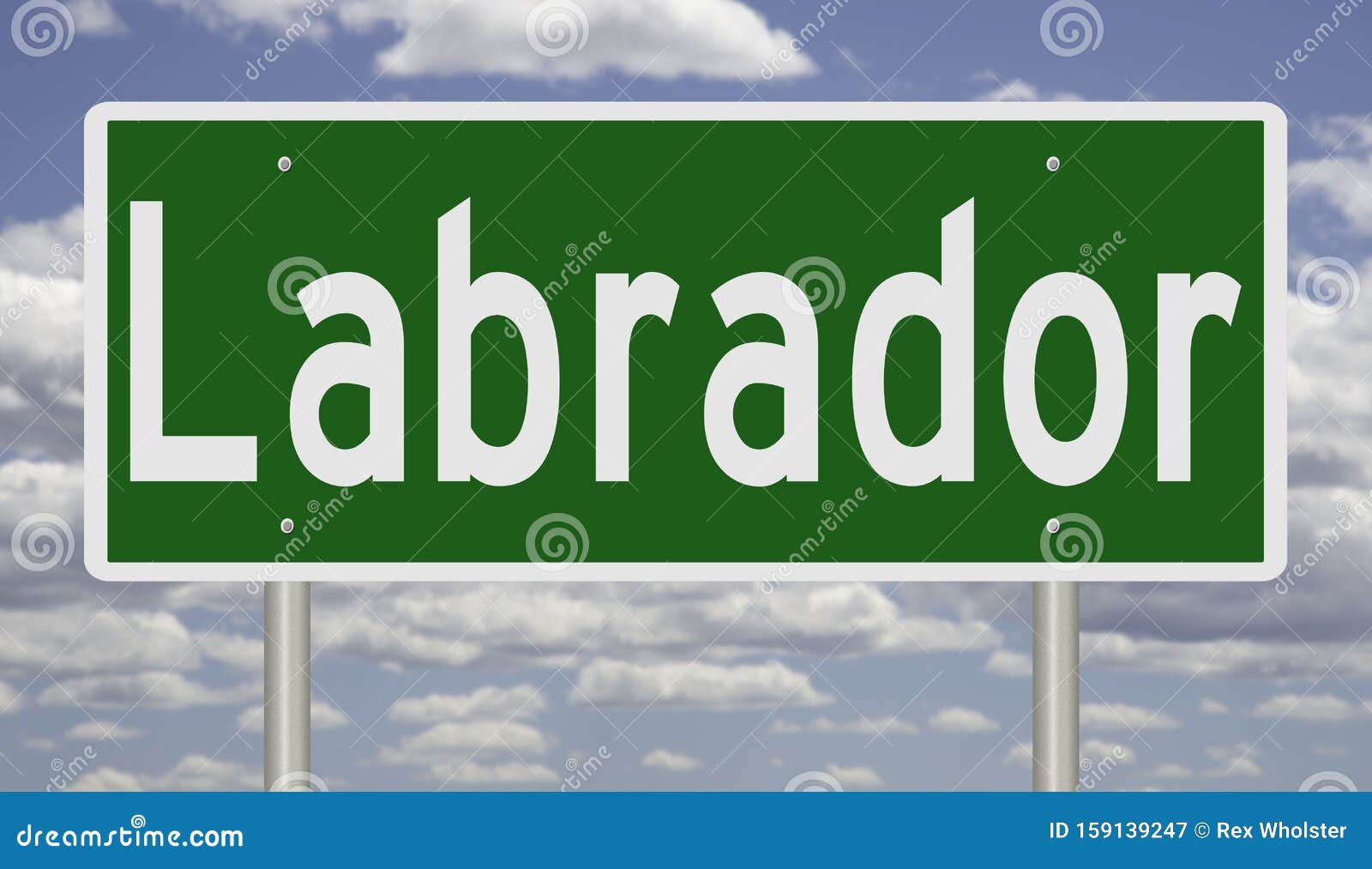Highway sign for Labrador stock illustration. Illustration of trucking ...