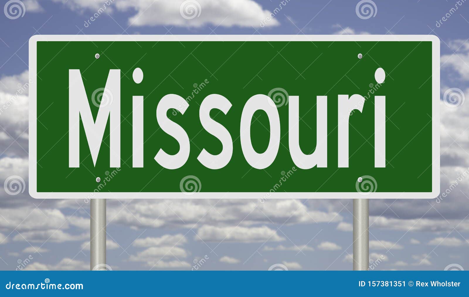 Highway sign for Missouri stock illustration. Illustration of graphic ...