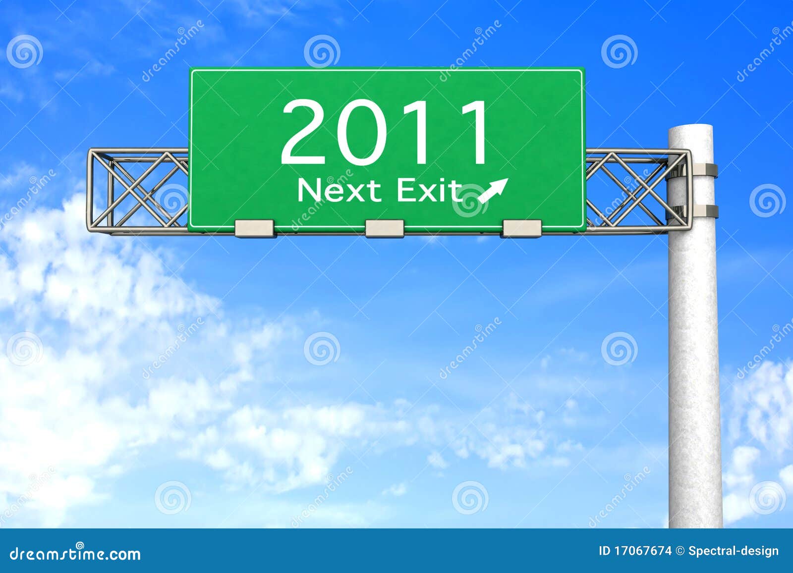 Highway Sign - Next Exit 2011 Stock Photo - Image of destination, plate ...