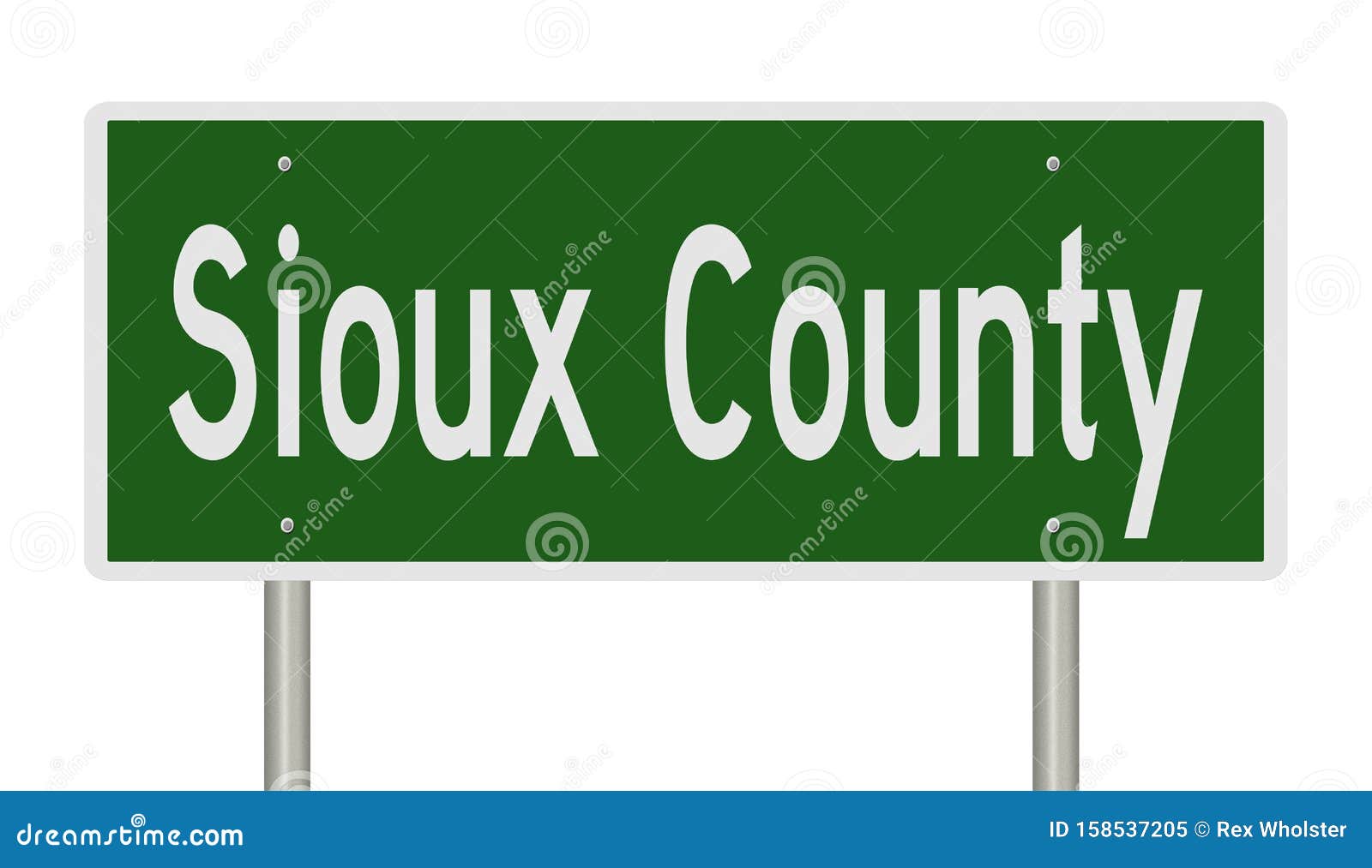 Map Of Sioux County In North Dakota State On White Background. Single ...