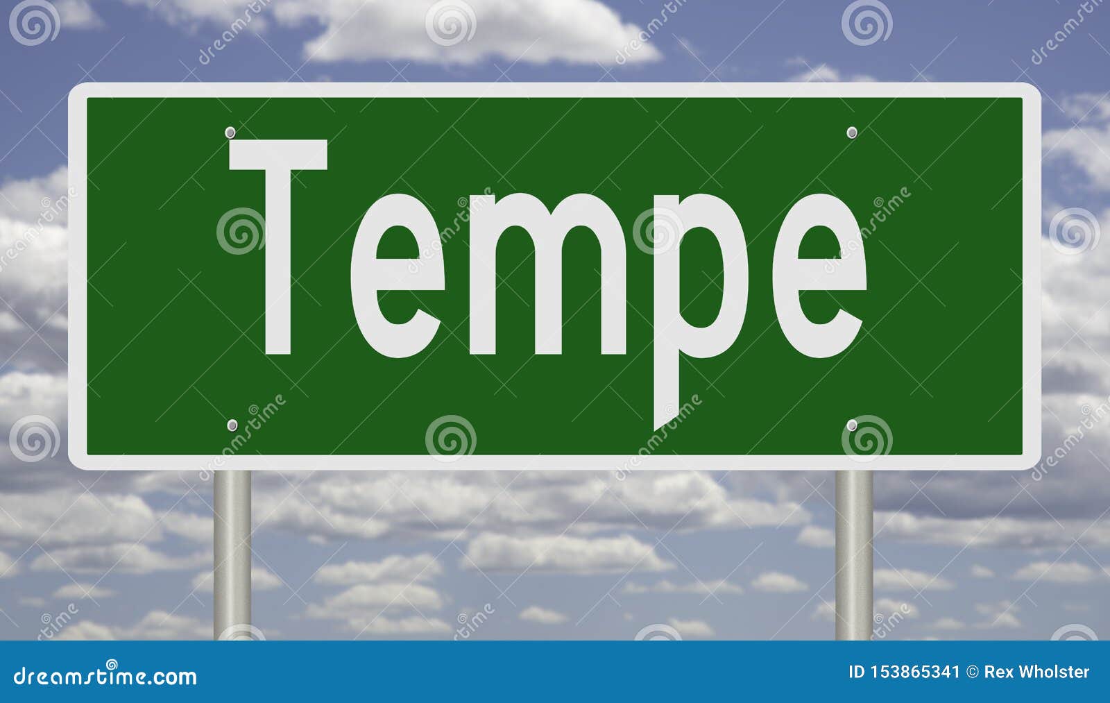 Tempe, Arizona Skyline And Landmarks Silhouette Cartoon Vector ...