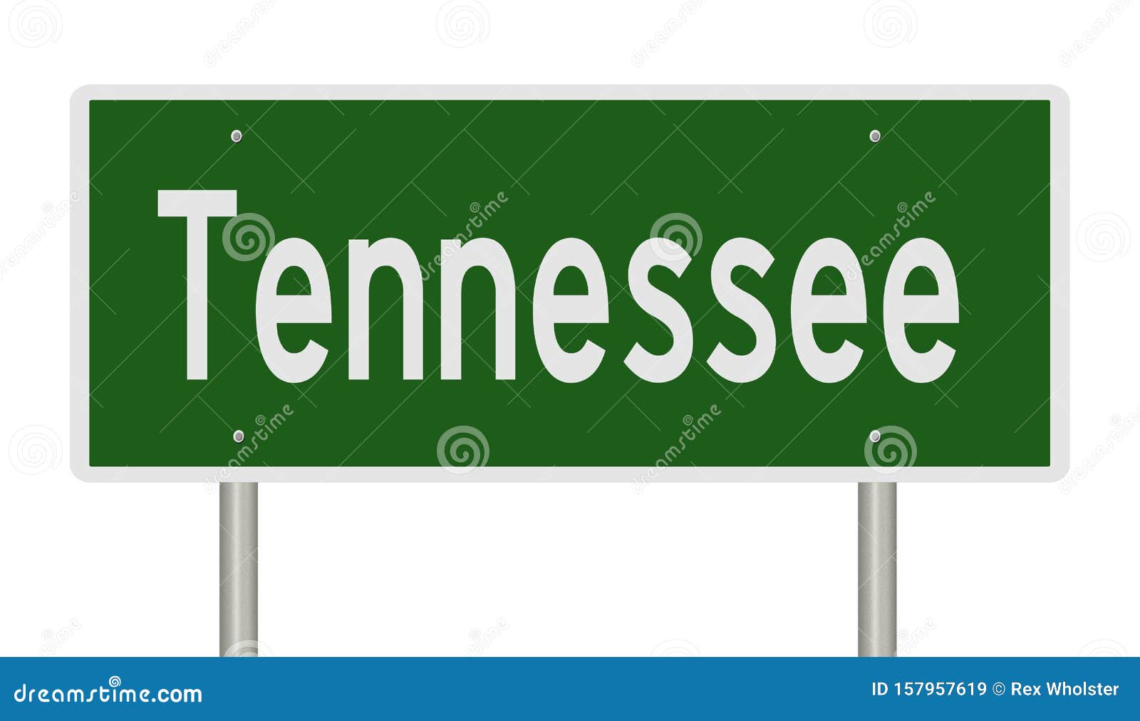 Highway sign for Tennessee stock illustration. Illustration of freeway ...