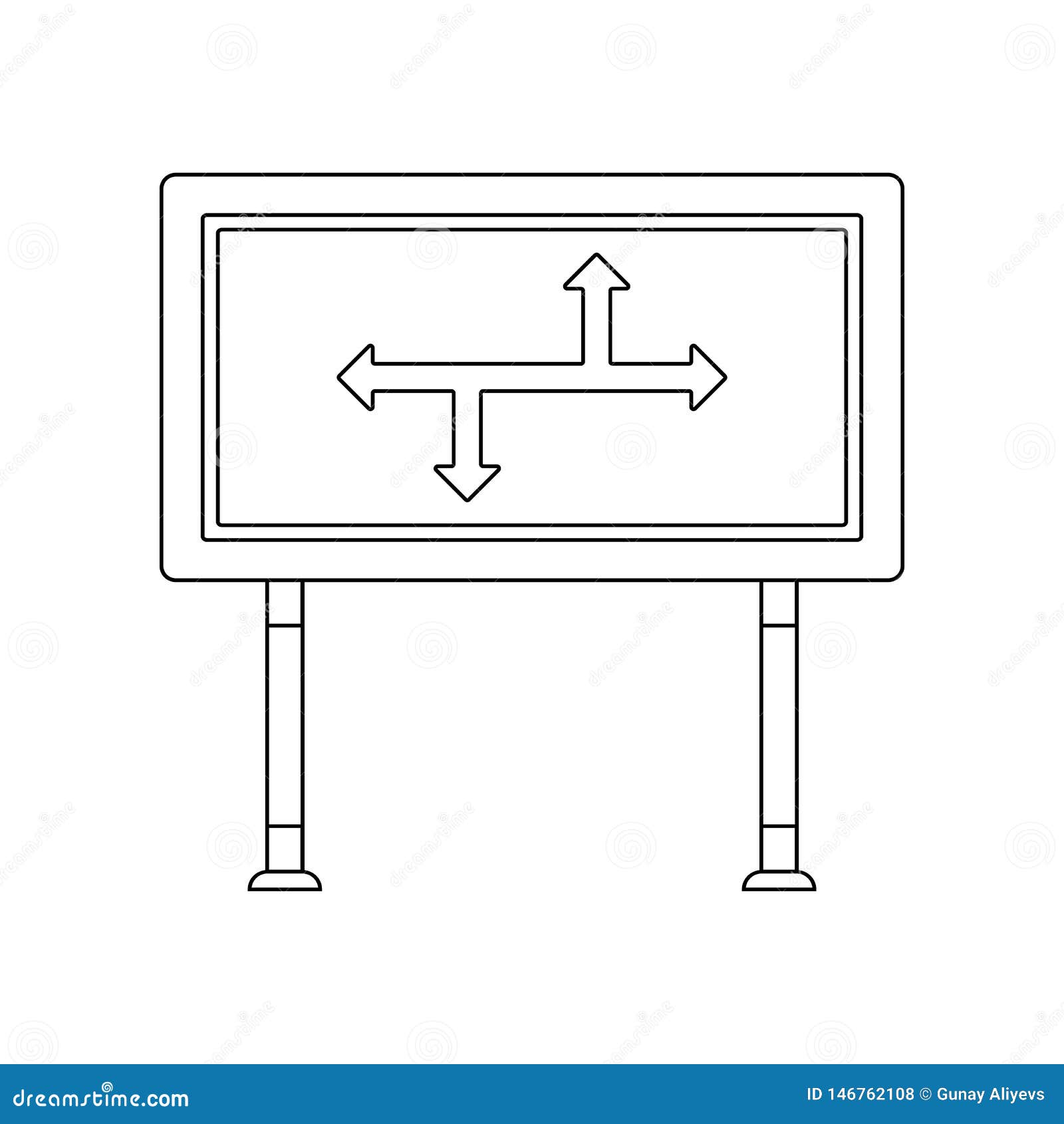 Highway Signboard Colored Icon. Element of Road Signs and Junctions for ...