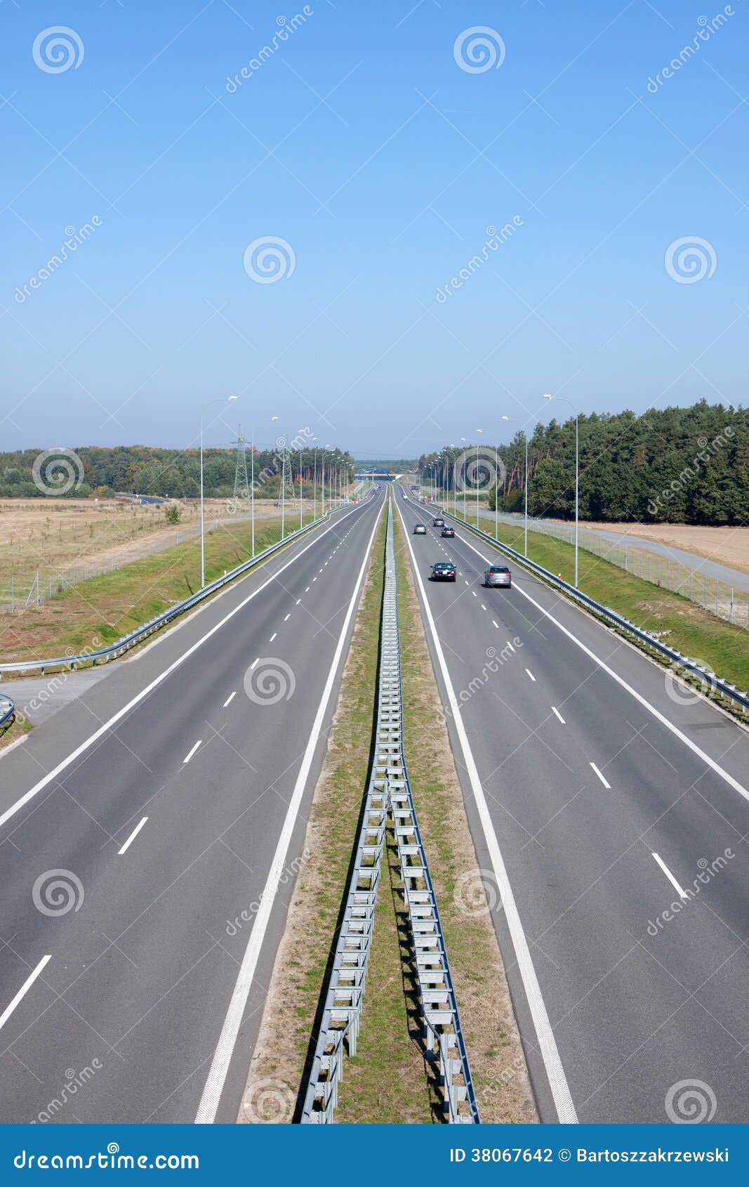 Highway Simple - in Poland S 3 Stock Photo - Image of poland, hour ...