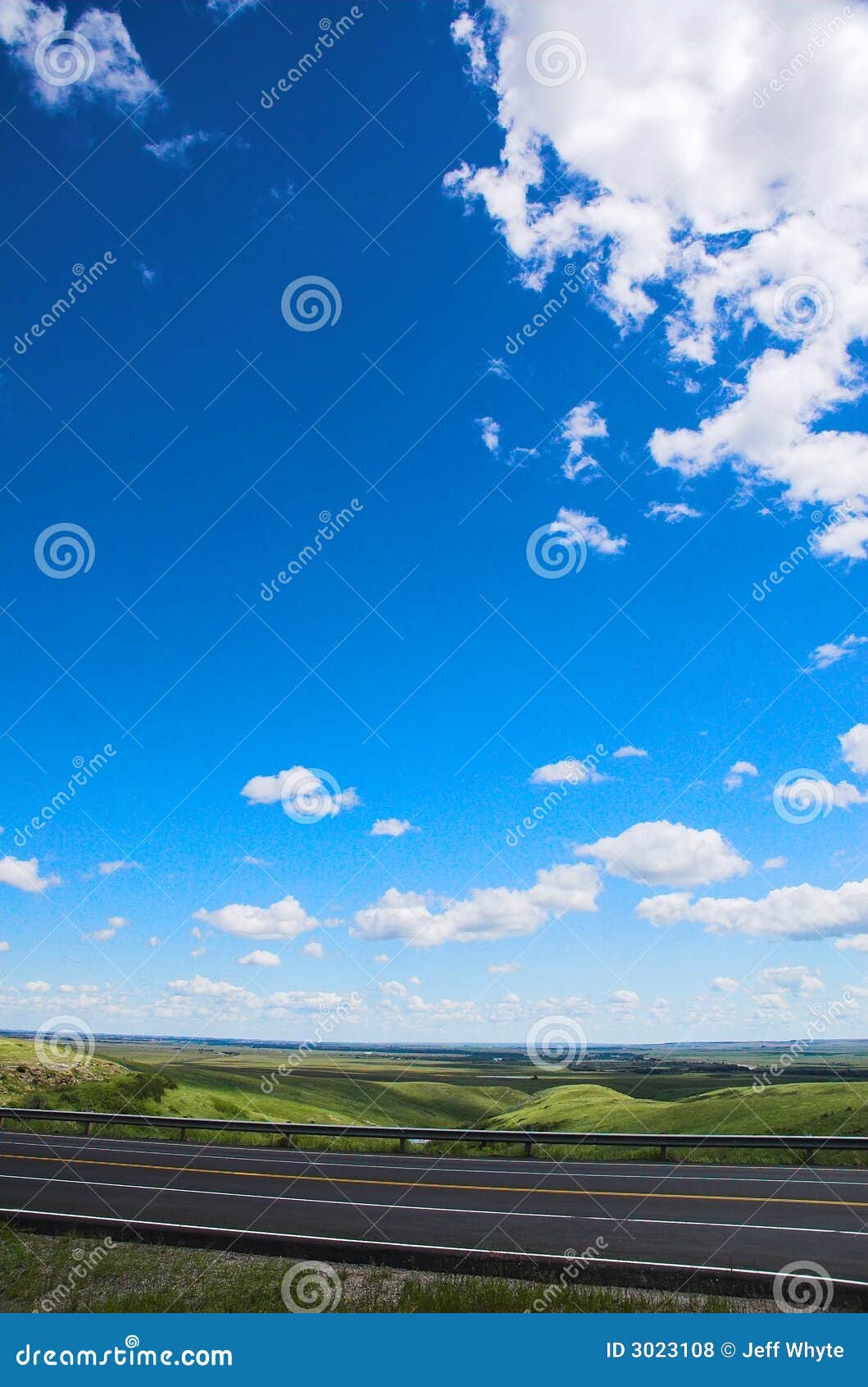 Highway and Sky stock photo. Image of scenic, green, pavement - 3023108