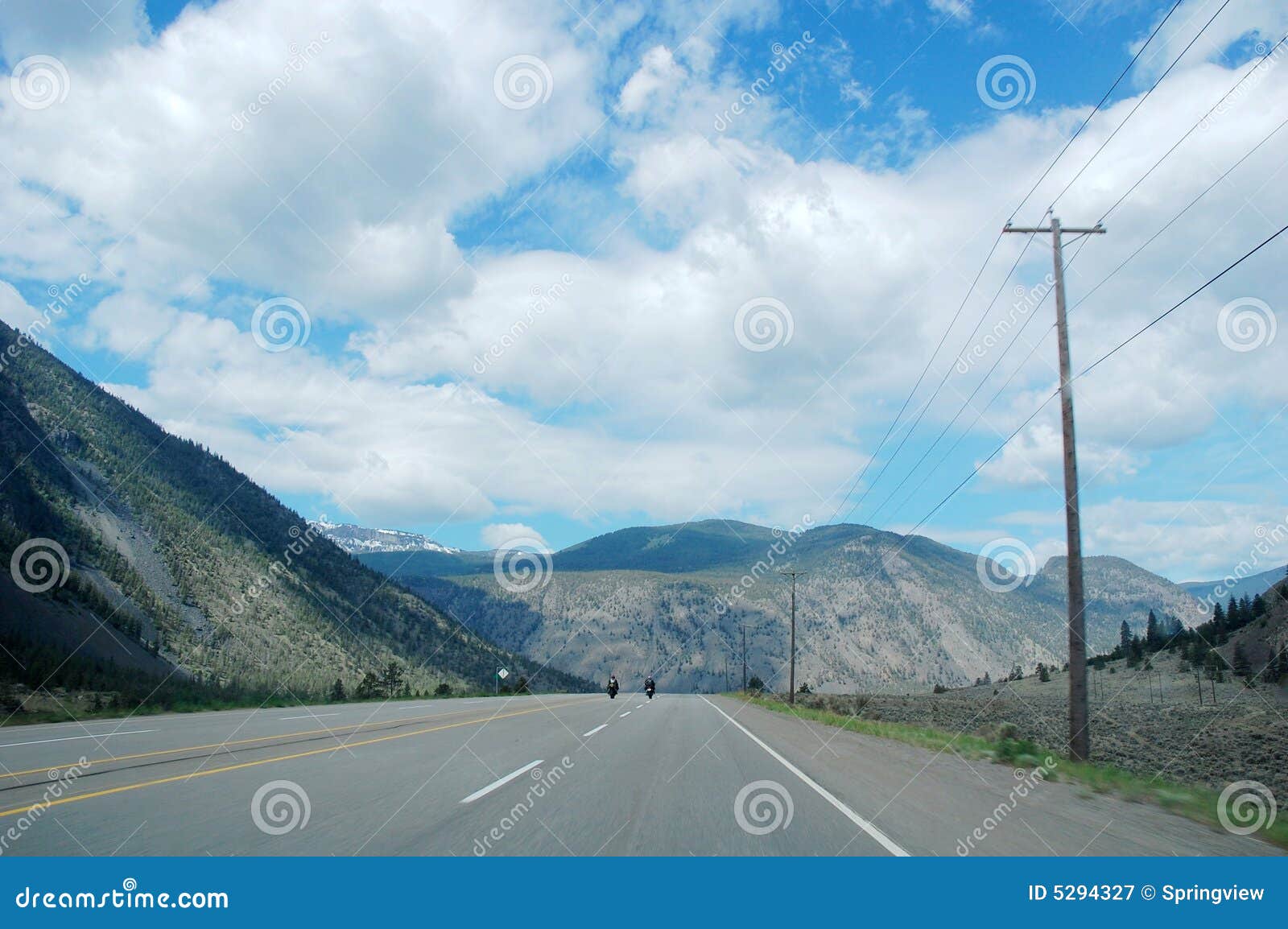 Highway and sky stock image. Image of outdoor, mountain - 5294327
