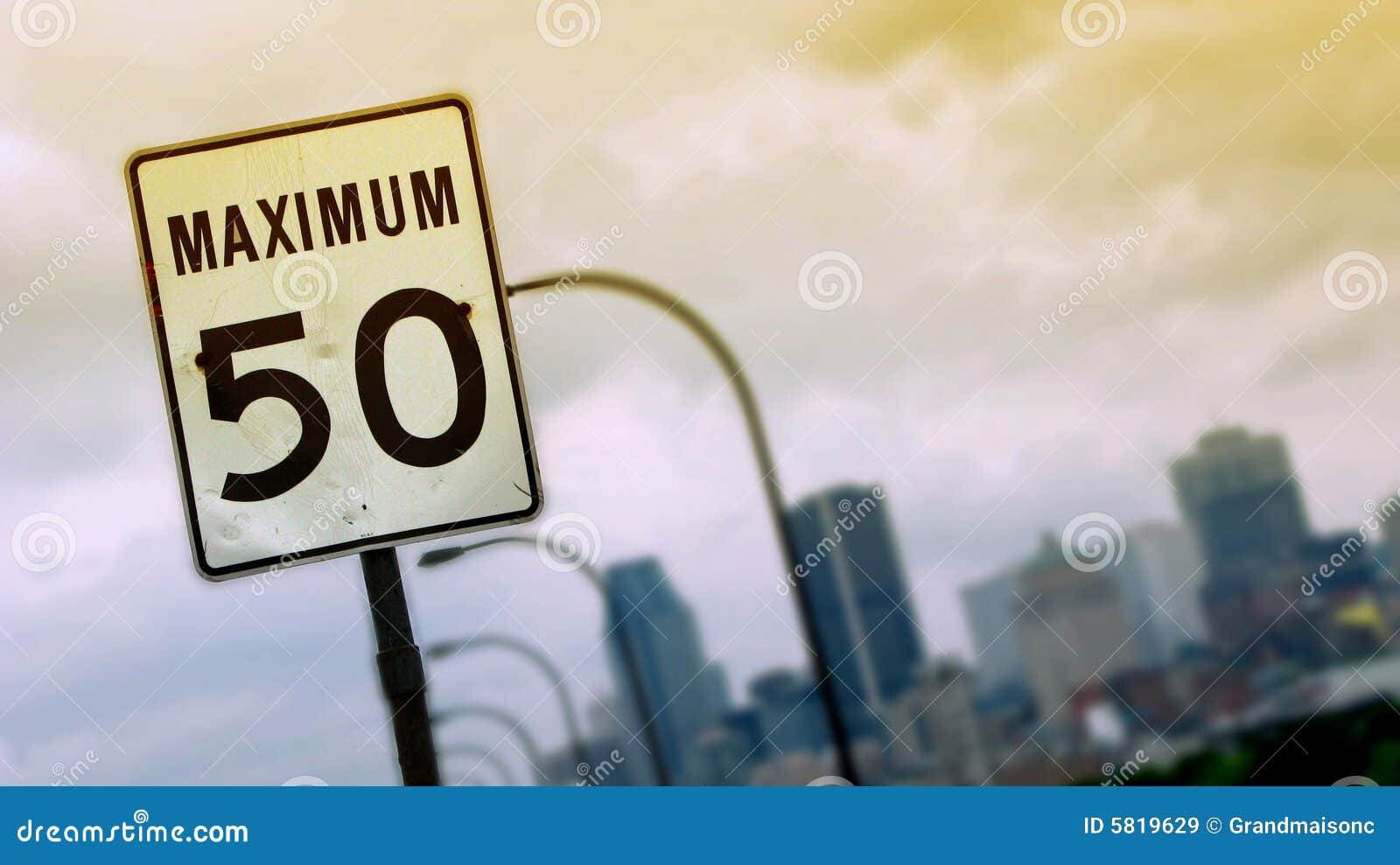 Highway speed sign stock image. Image of speeding, skyline - 5819629