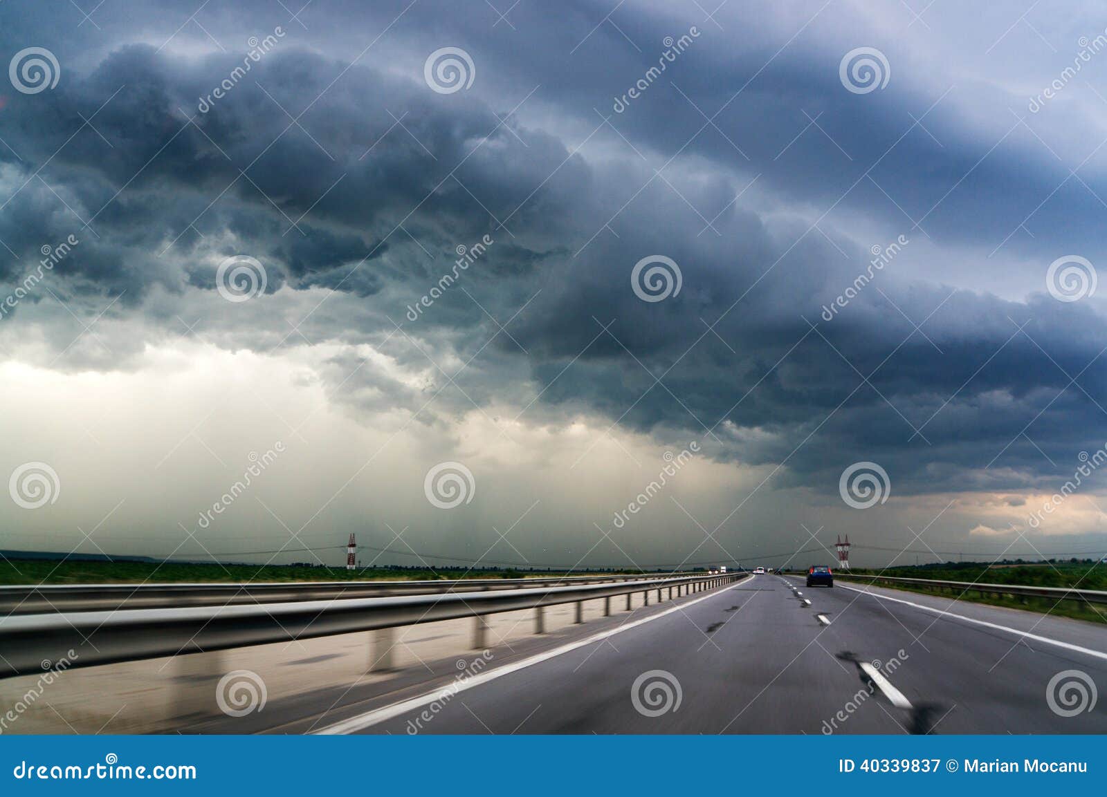 Highway and storm sky stock image. Image of heavy, hightway - 40339837
