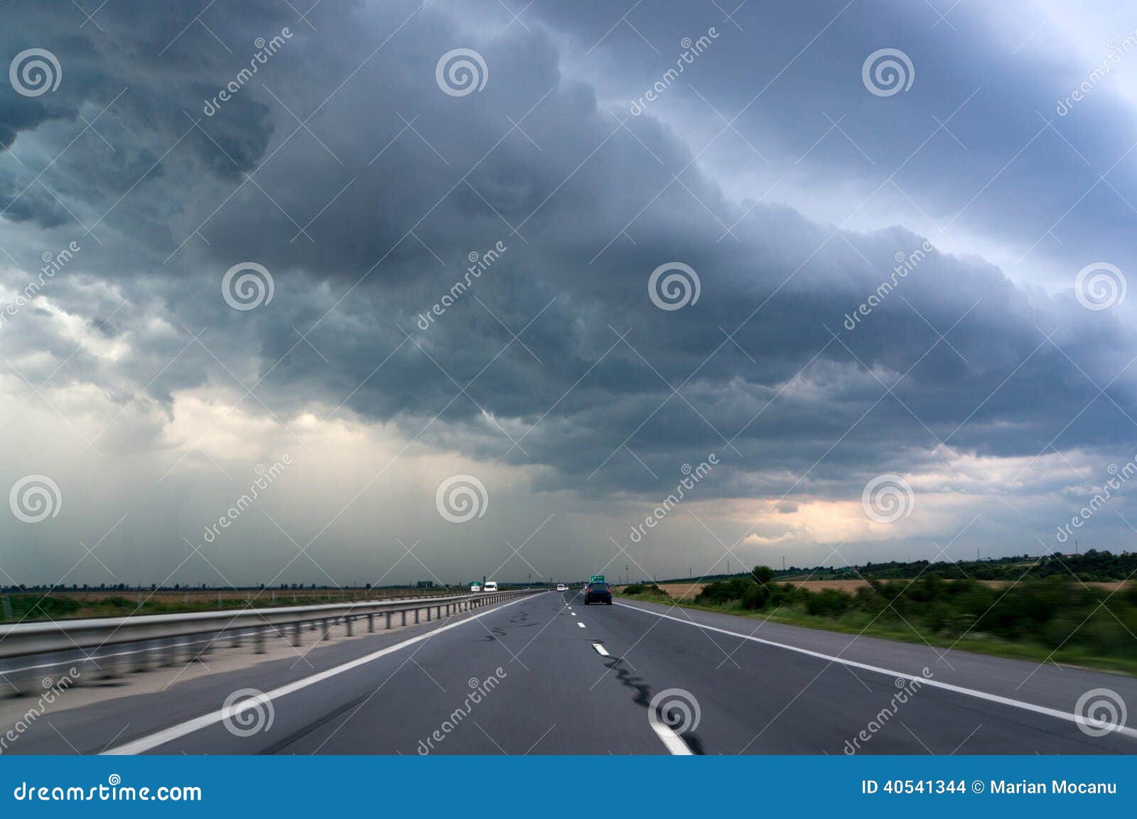 Highway and storm sky stock photo. Image of storm, highway - 40541344
