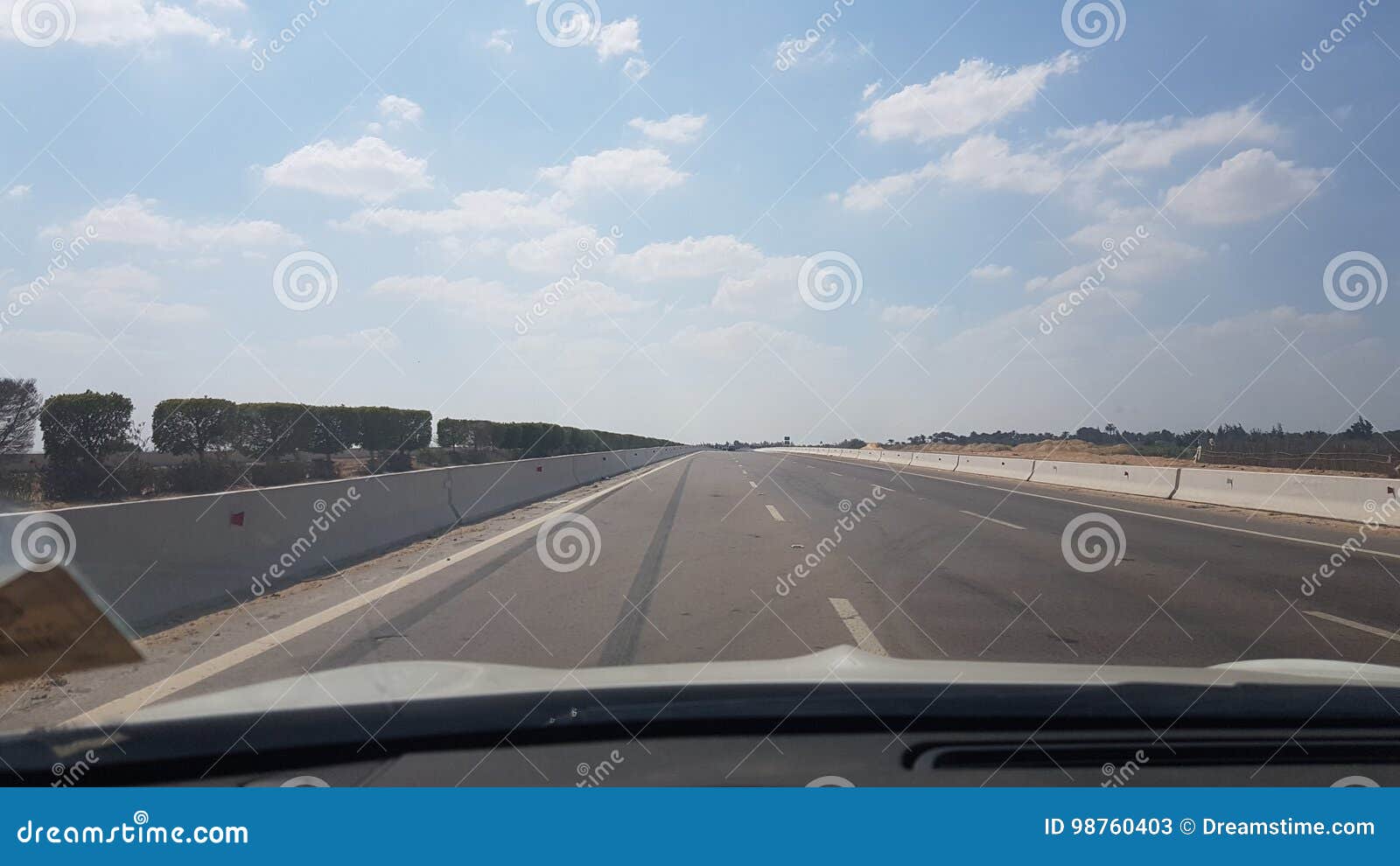 Highway stock image. Image of highway, street, view, clouds - 98760403