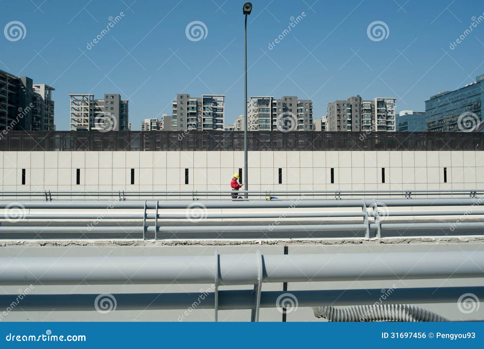 Highway, street lamp stock photo. Image of construction - 31697456