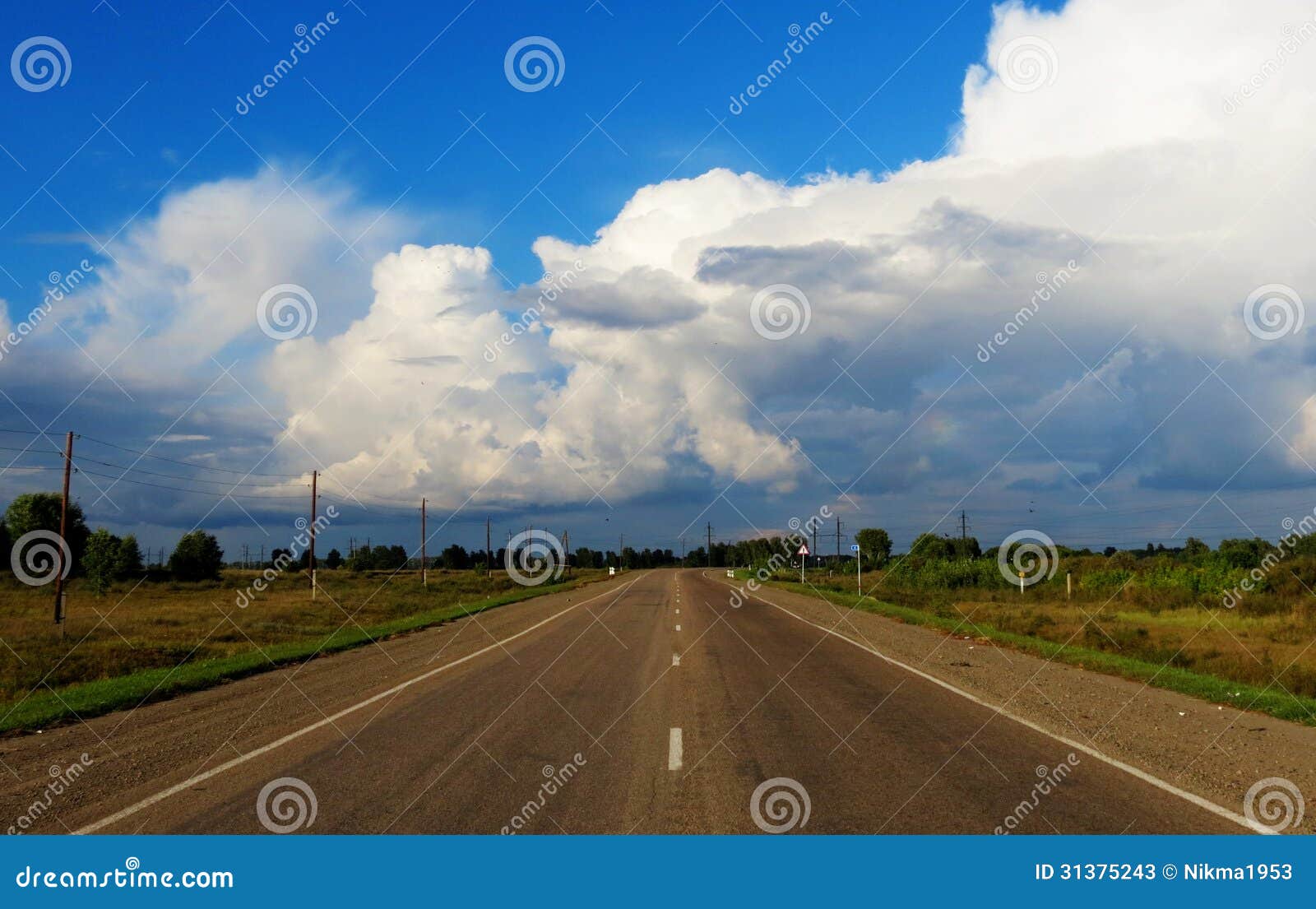 Highway in the summer stock image. Image of summer, highway - 31375243
