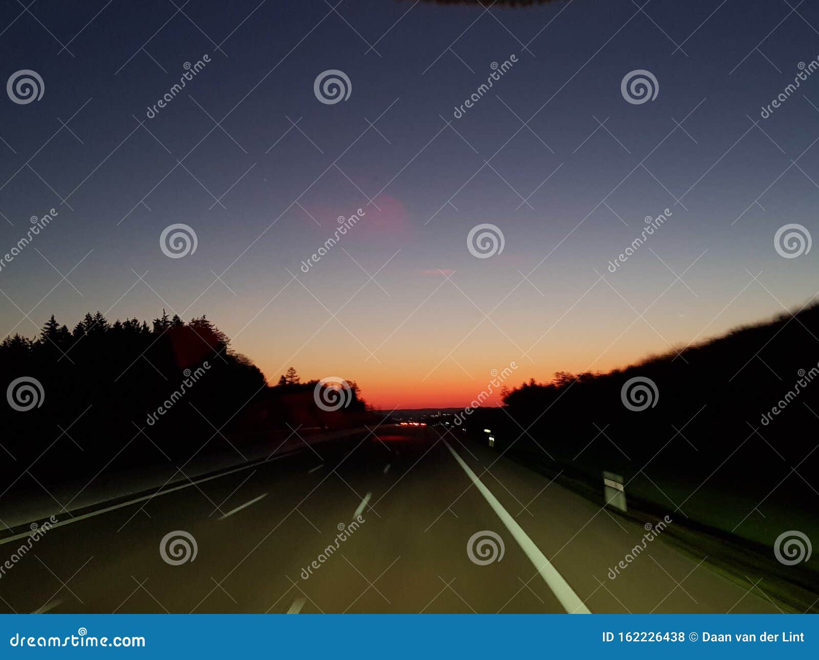 Highway stock photo. Image of highway, horizon, sunrise - 162226438